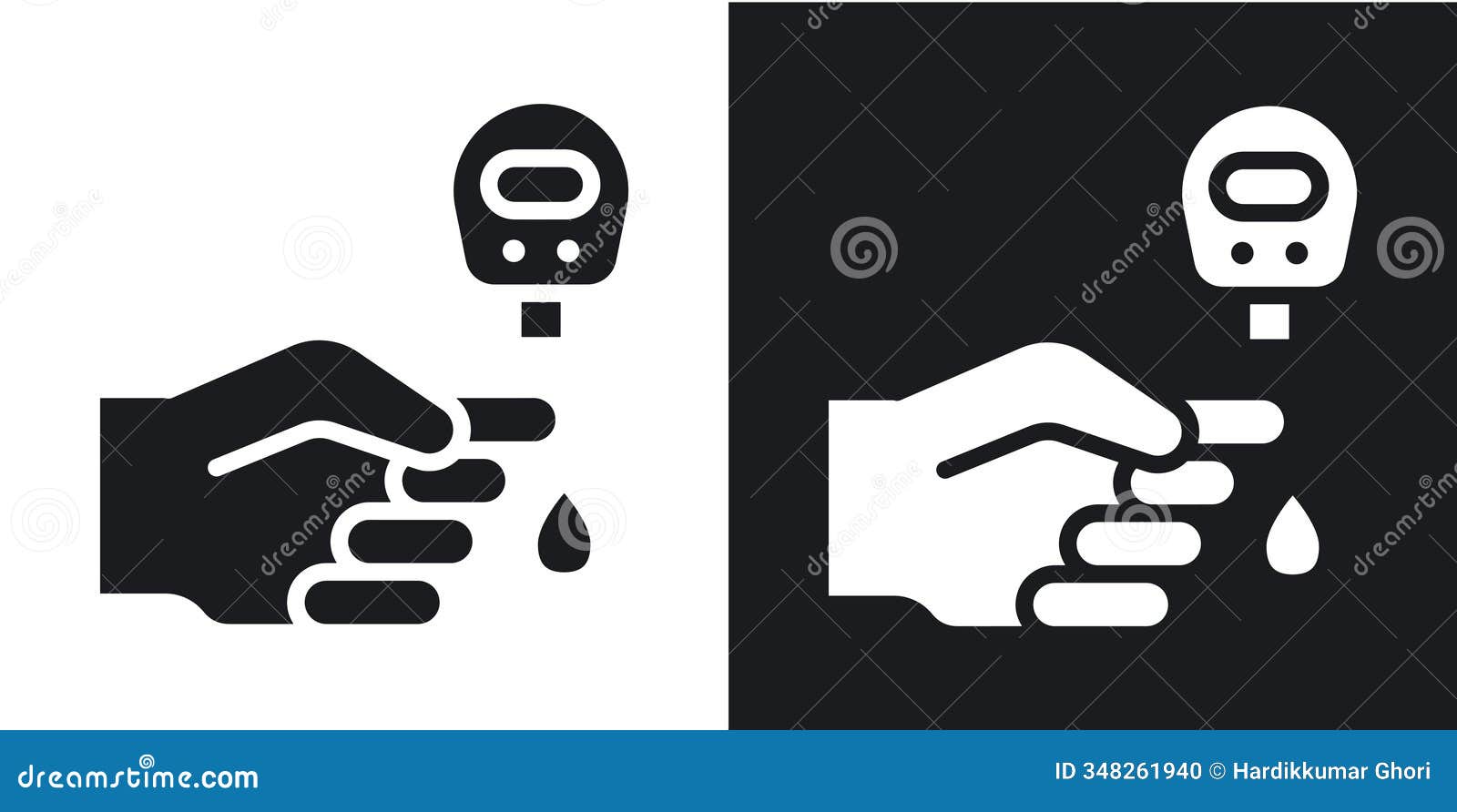 Blood Sugar Test Icon Vector Stock Illustration - Illustration of ...
