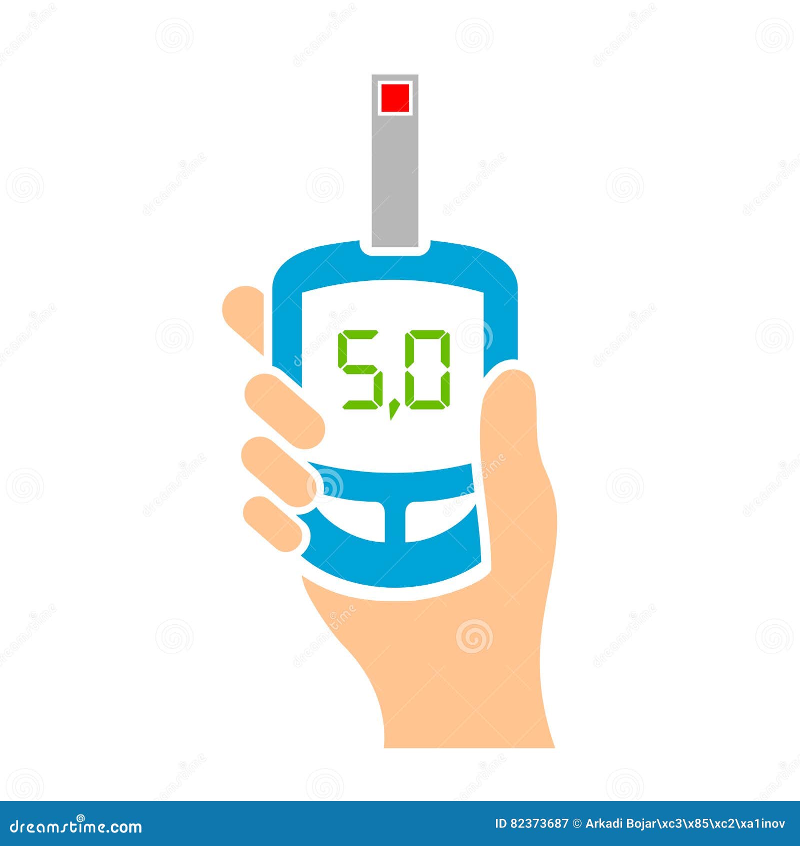 Blood Sugar Level Or Glucose Level. Blood Vessels With Fruits And Red ...