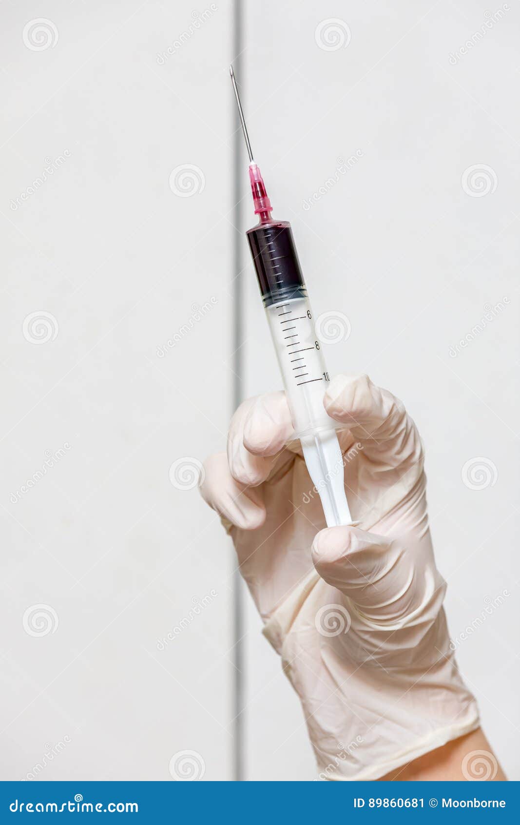 Blood in a Syringe stock image. Image of biochemistry - 89860681