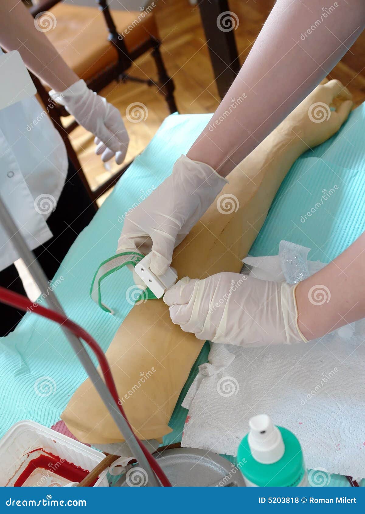 Blood taking lesson stock photo. Image of healthcare, care - 5203818