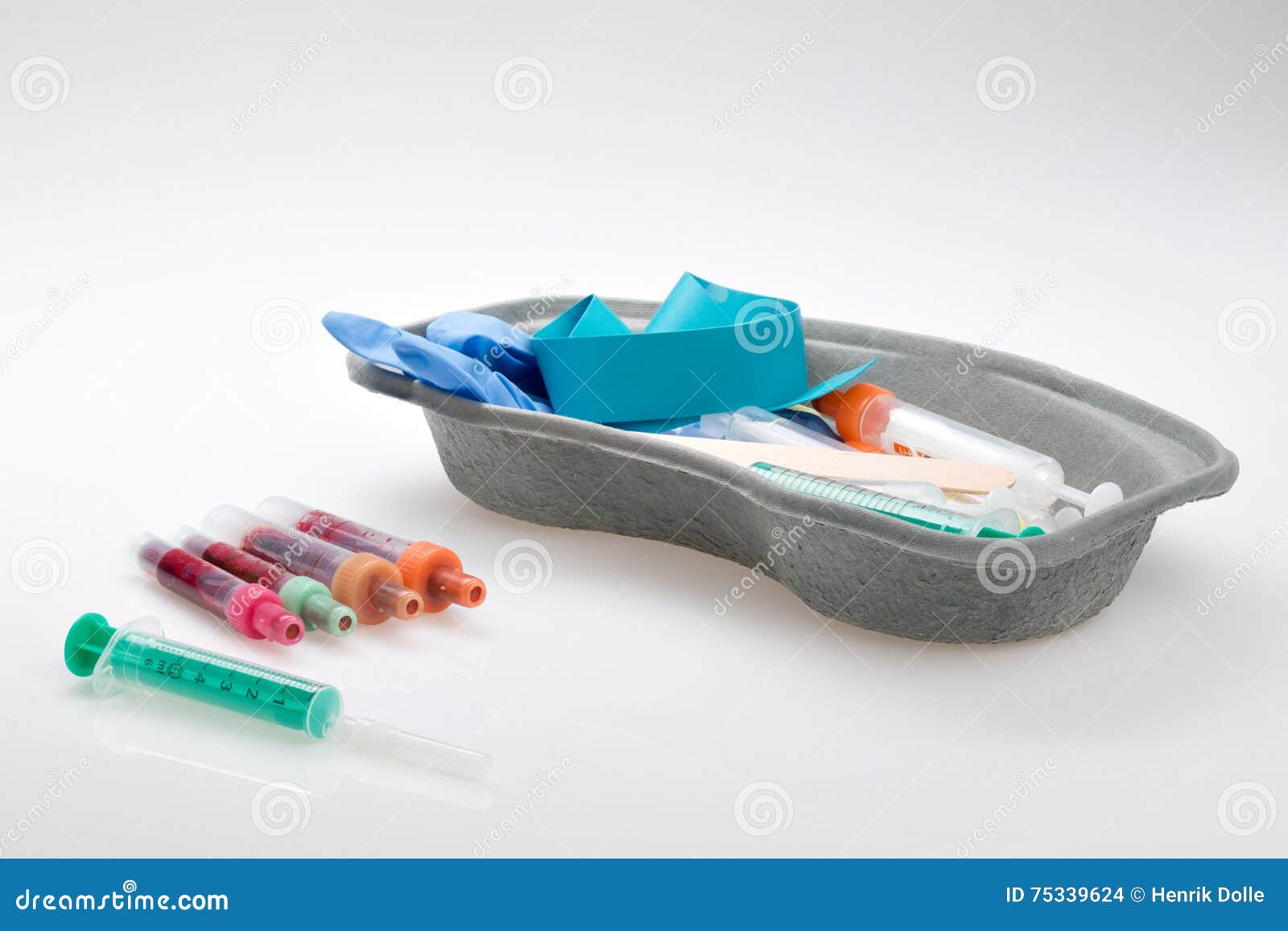 Blood Test, Blood Samples on a Laboratory Form Stock Photo - Image of ...