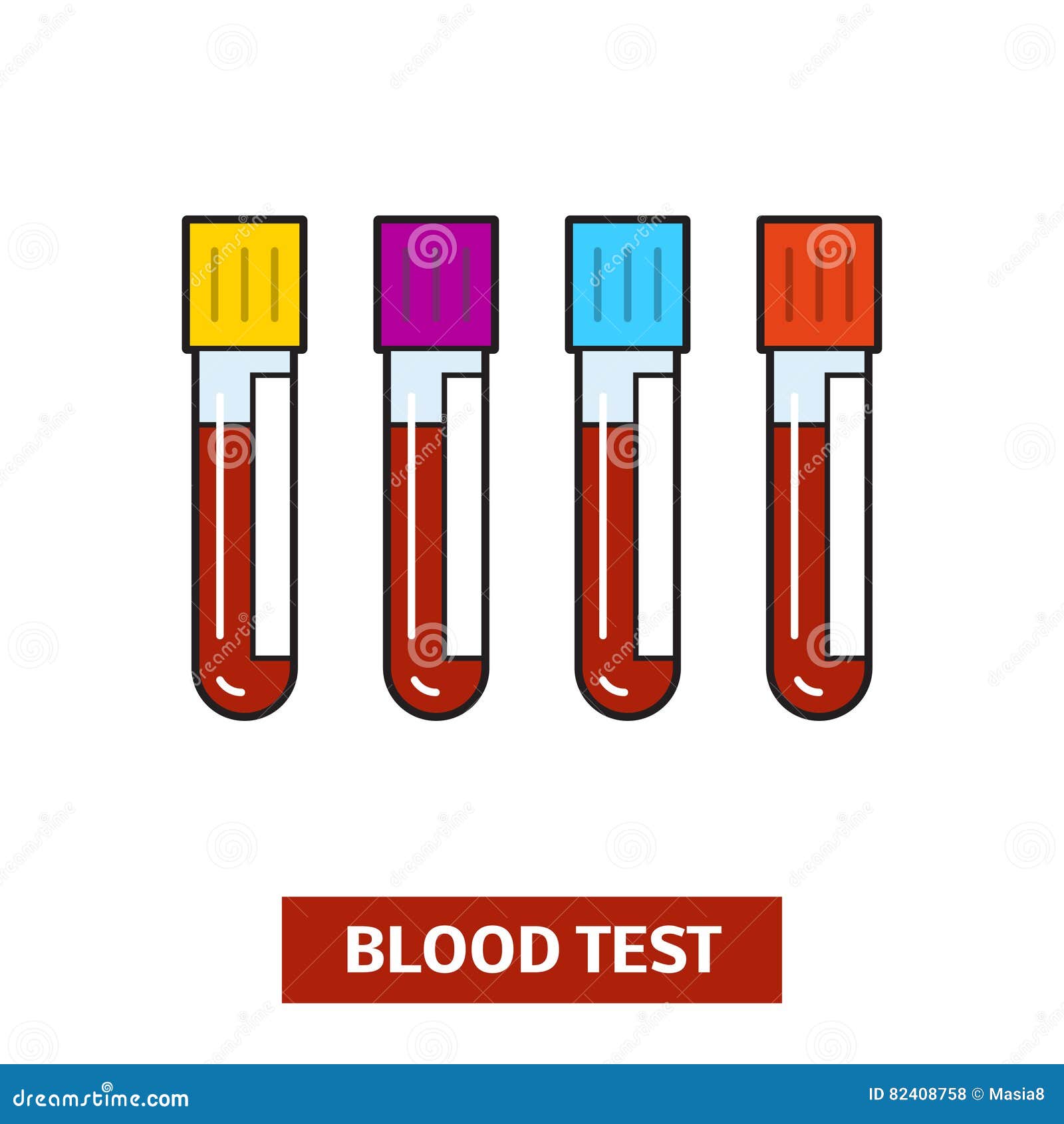 Blood test concept stock illustration. Illustration of chemistry - 82408758