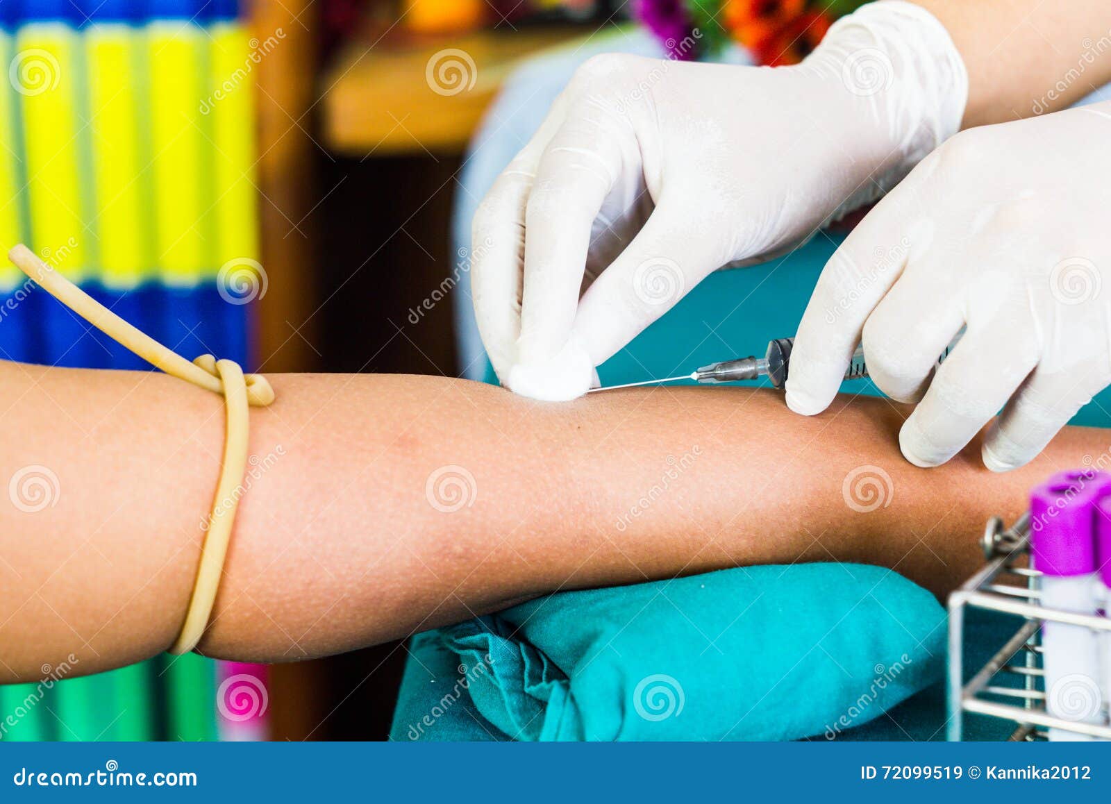 Blood Test for Diag Peple Illness. Stock Image - Image of patient ...