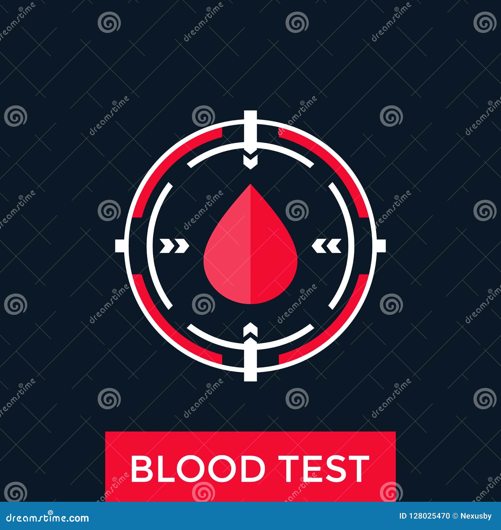 Blood test icon stock vector. Illustration of analysis - 128025470