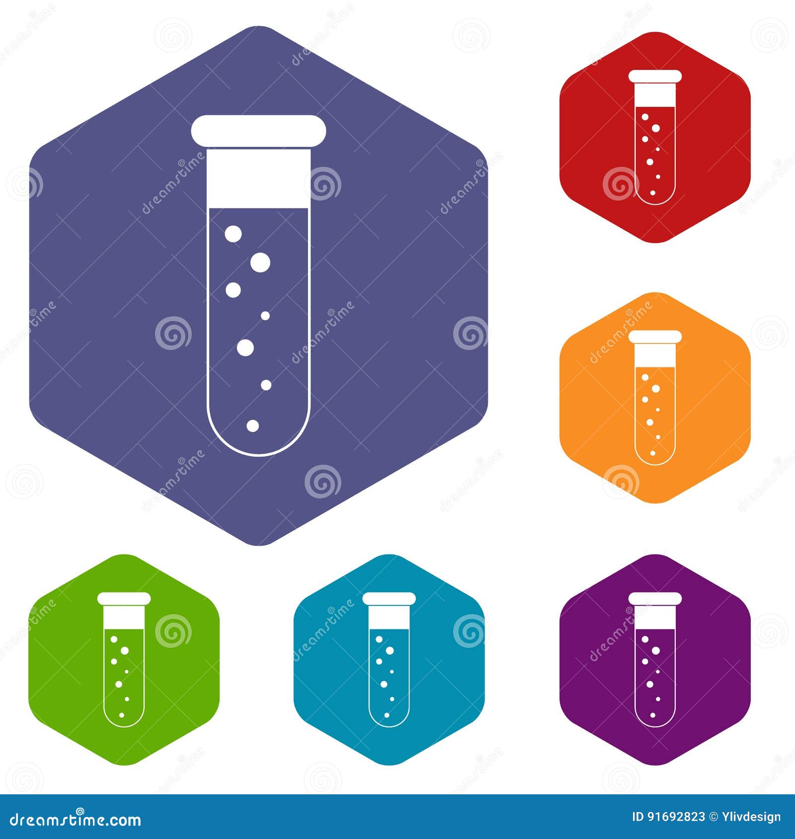 Blood Test Icons Set Hexagon Stock Vector - Illustration of hexagon ...