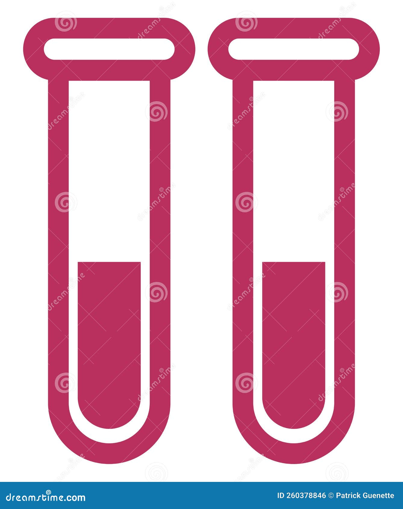 Blood test, icon stock vector. Illustration of vector - 260378846