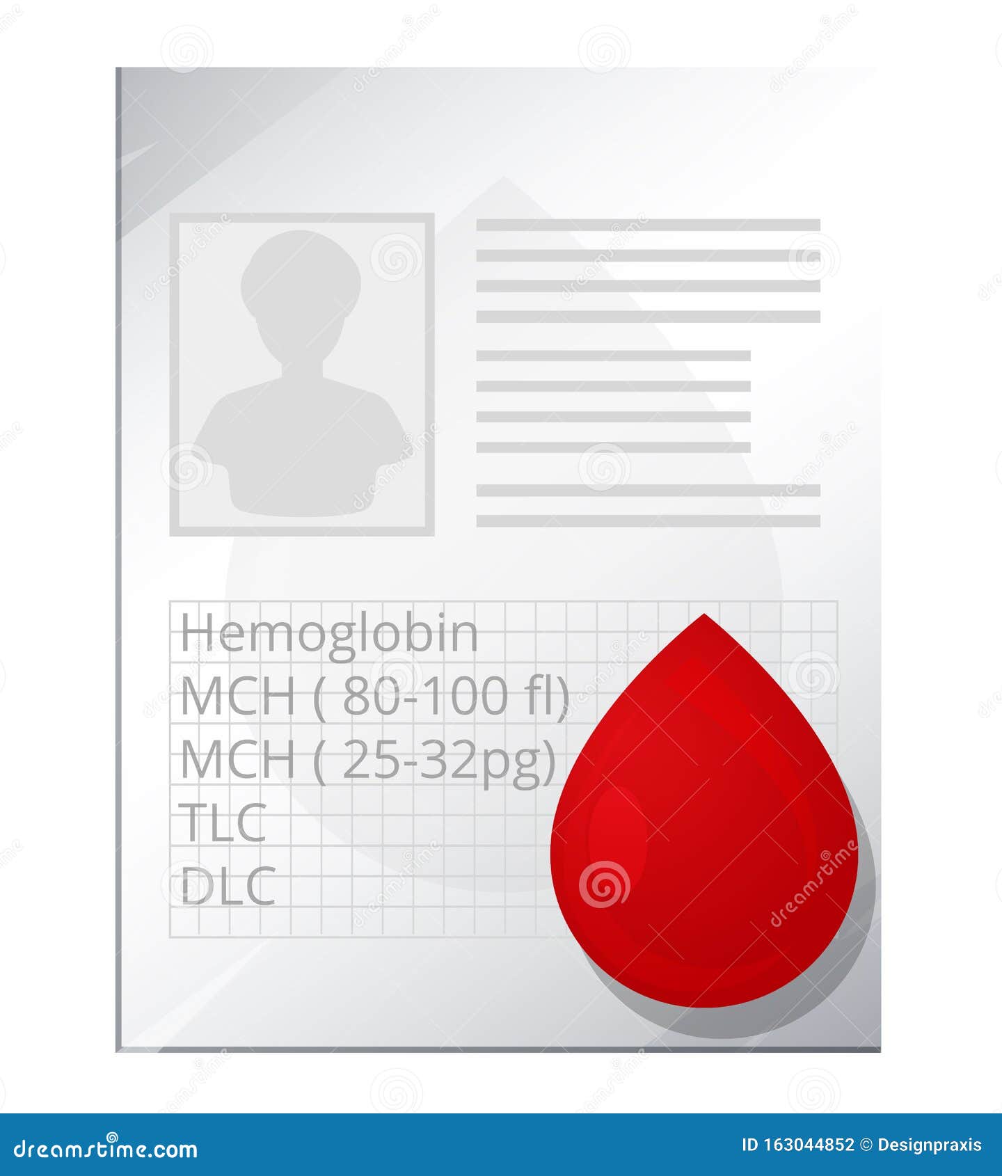 Blood Test Lab Report - Illustration Stock Illustration - Illustration ...