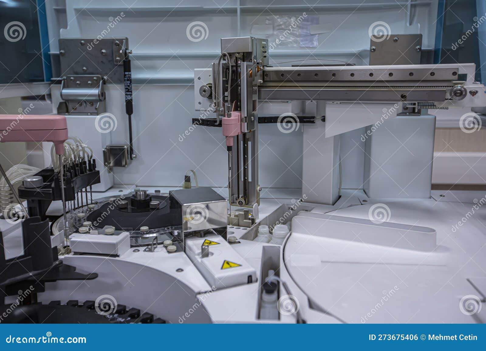 Blood Test Measuring Instruments in the Laboratory.Blood Analysis in an ...