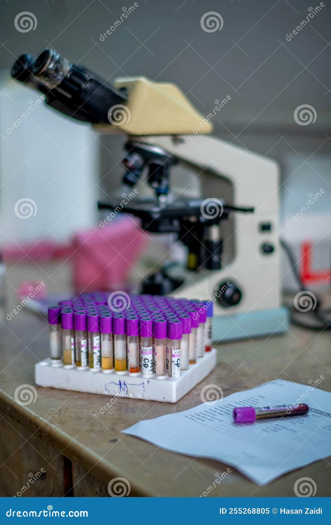 Blood Test in Medical Lab stock image. Image of industrial - 255268805