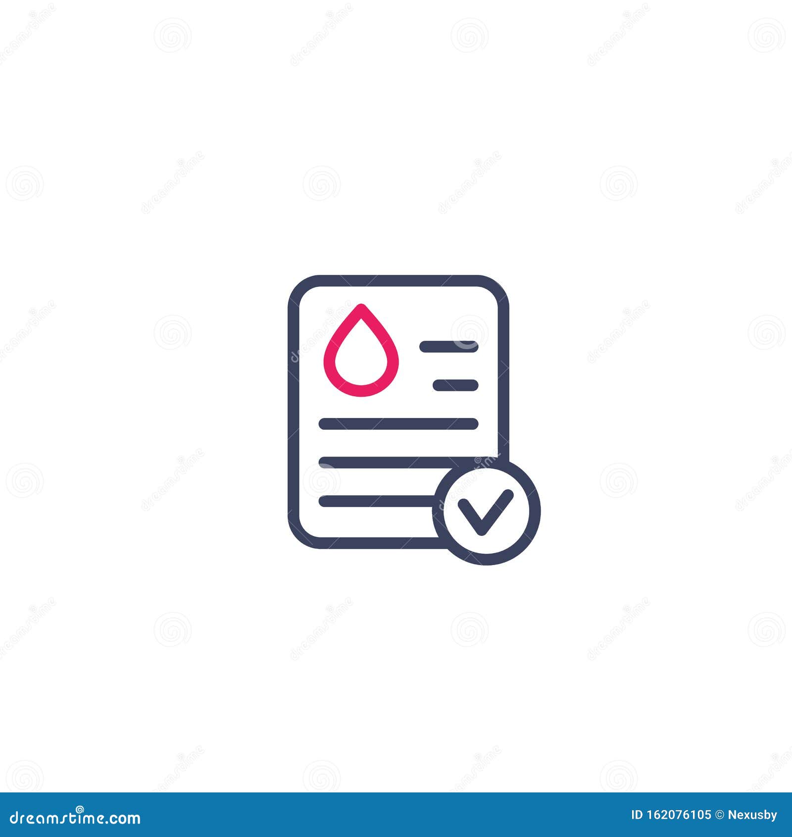 Blood Test Results Icon, Linear Stock Vector - Illustration of isolated ...