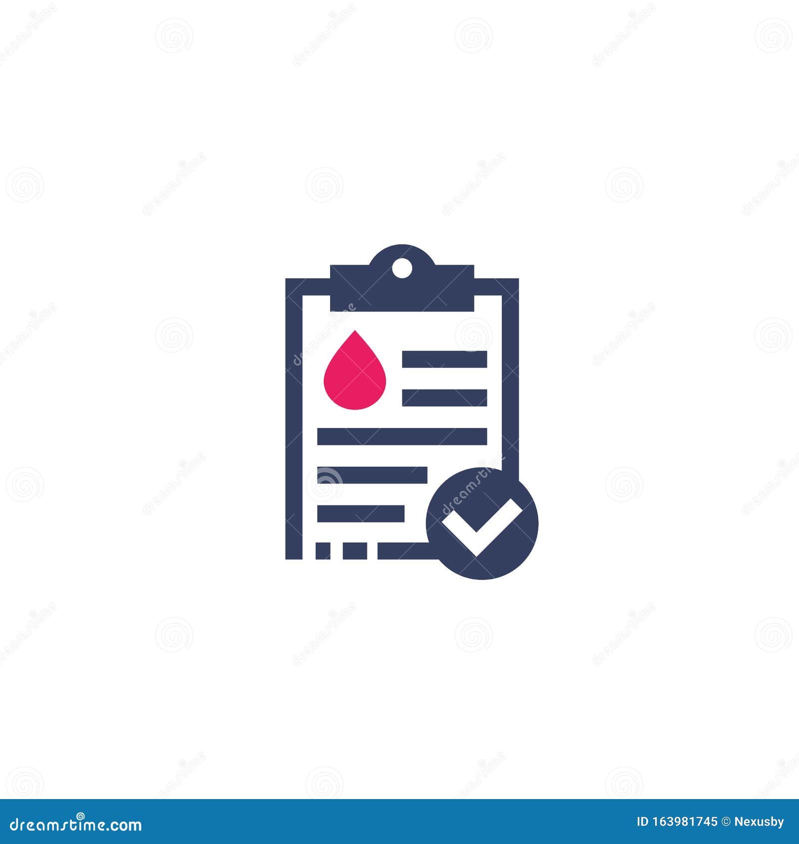Blood Test Results, Report Icon Stock Vector - Illustration of disease ...