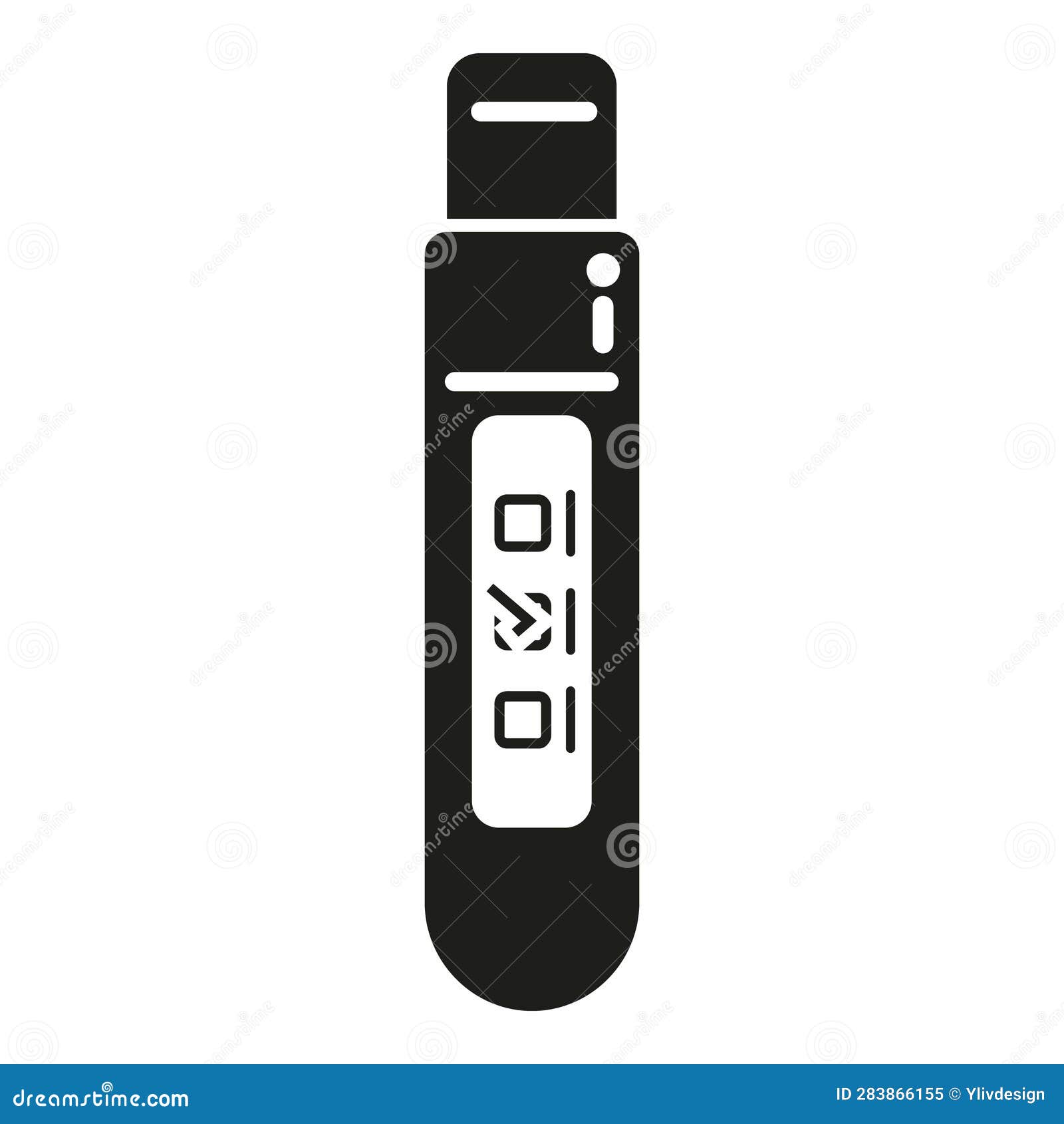 Blood Test Tube Icon Simple Vector. Lab Sample Stock Vector ...