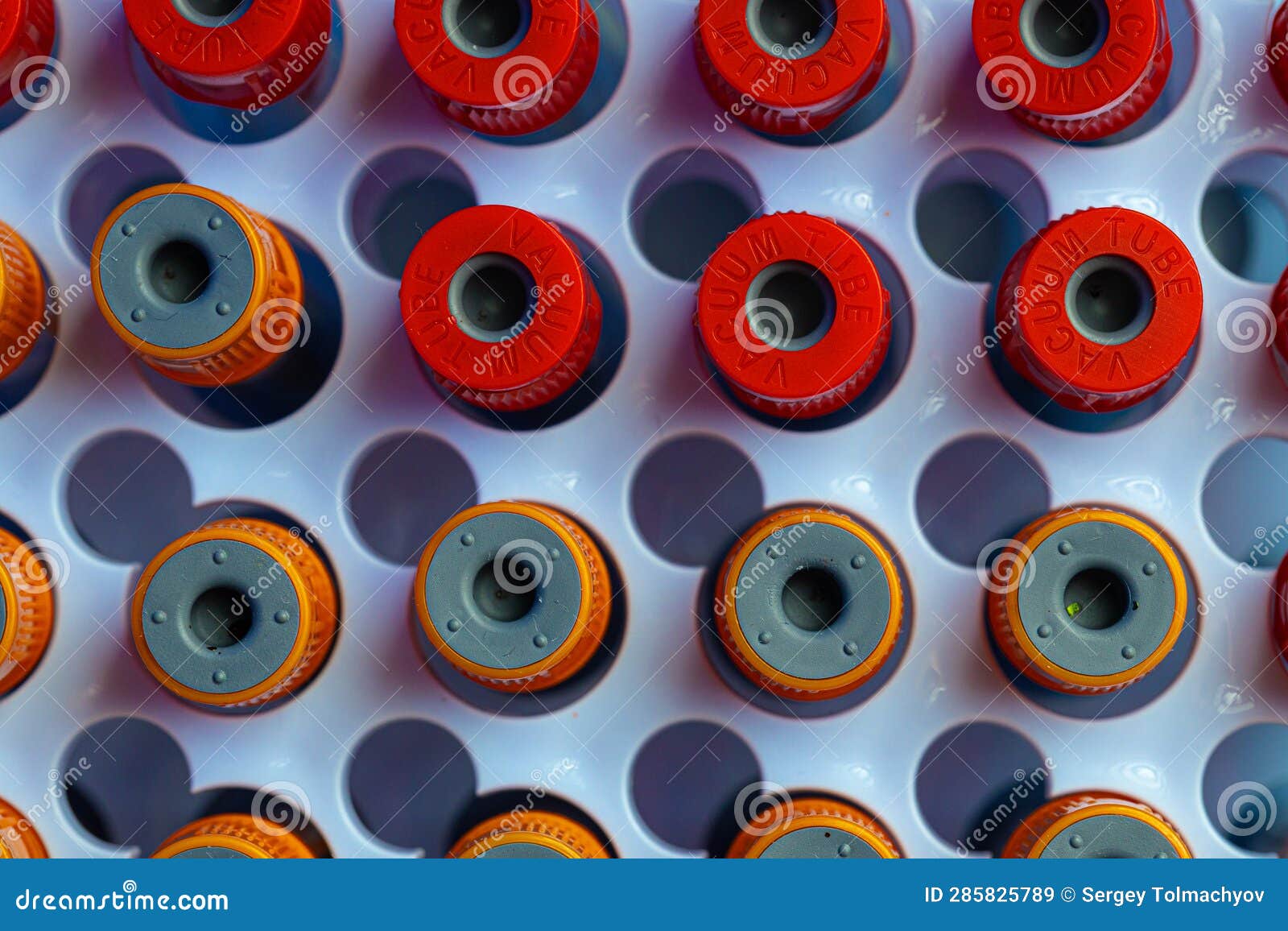 Blood Test Tubes in Lab Close Up Stock Image - Image of test, blood ...
