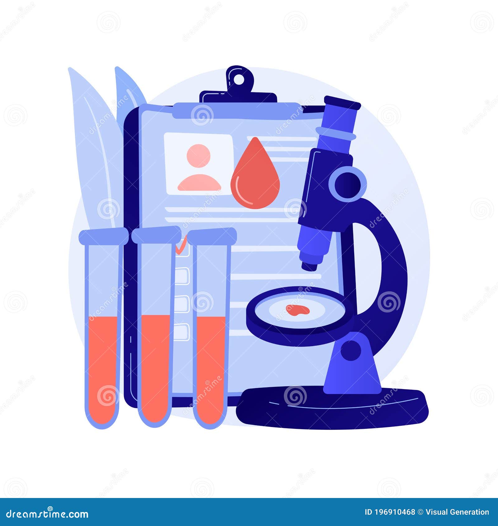 Blood Testing Abstract Concept Vector Illustration. Stock Vector ...