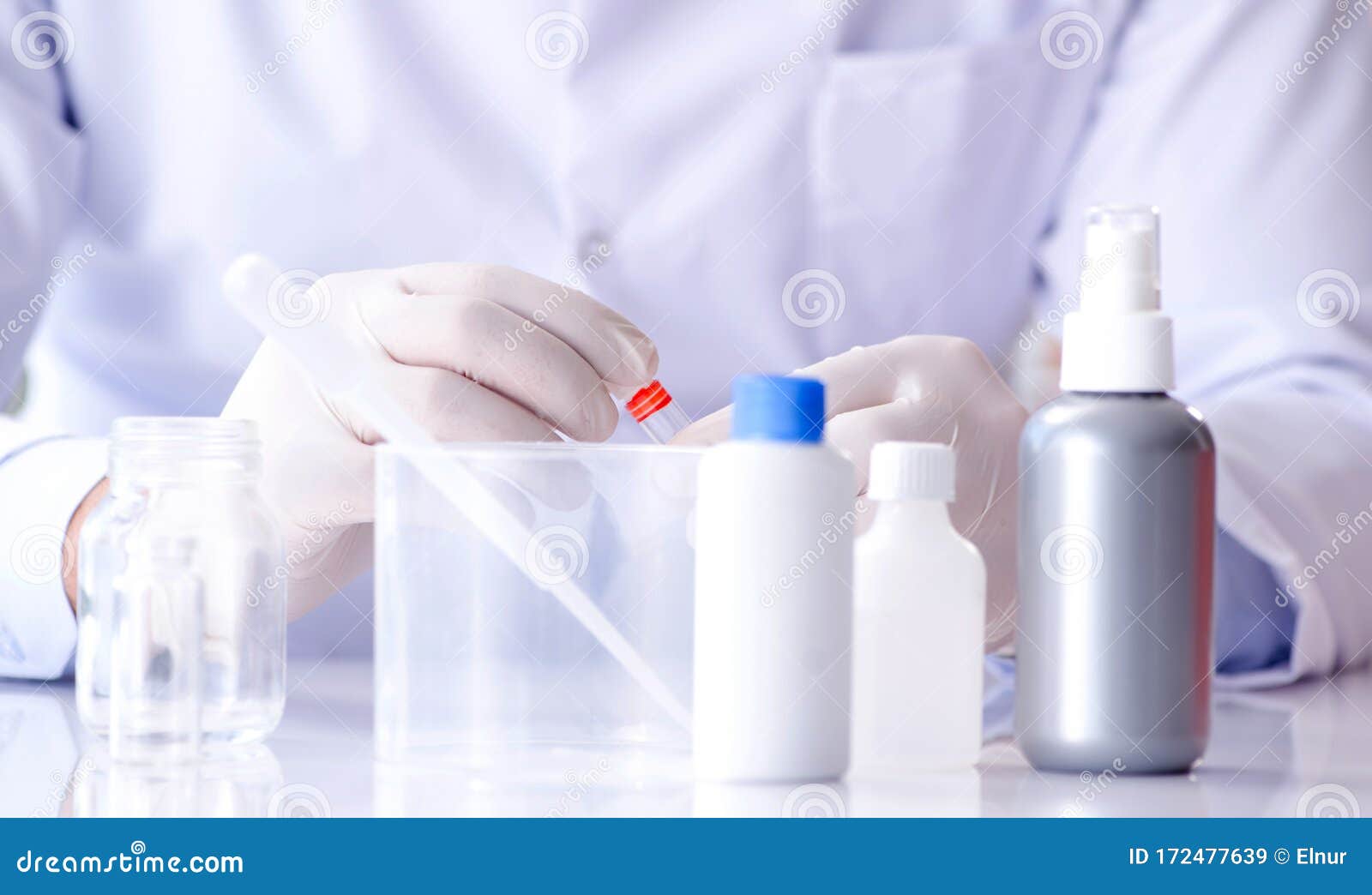 Blood Testing in the Lab with Young Scientist Stock Image - Image of ...