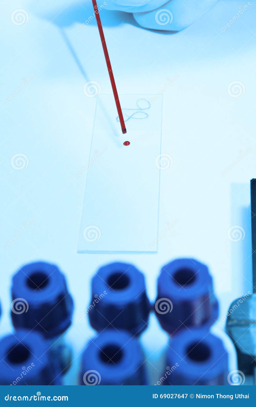 Blood Testing in Laboratory Stock Image - Image of chemical, liquid ...