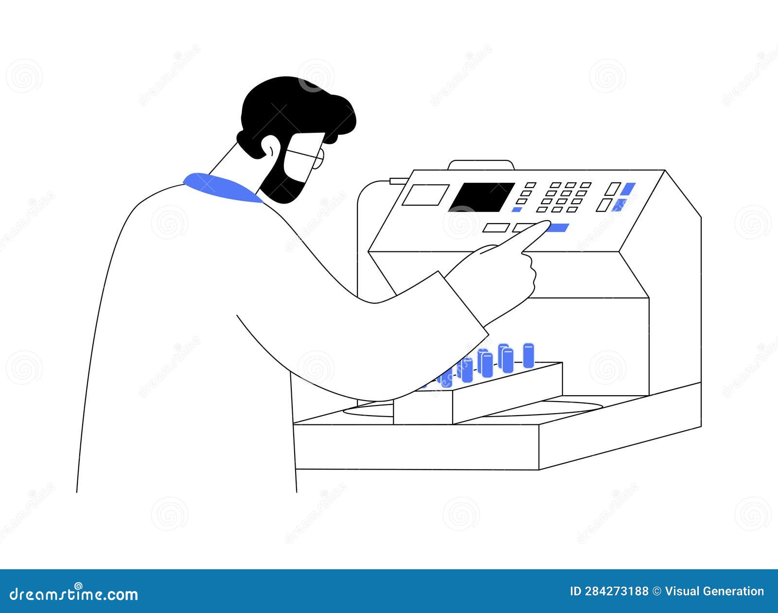 Blood Testing Machine Abstract Concept Vector Illustration. Stock ...