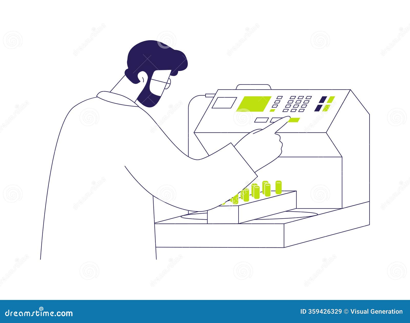 Blood Testing Machine Abstract Concept Vector Illustration. Stock ...