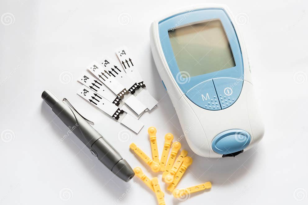 Blood testing machine stock photo. Image of isolated - 114960870