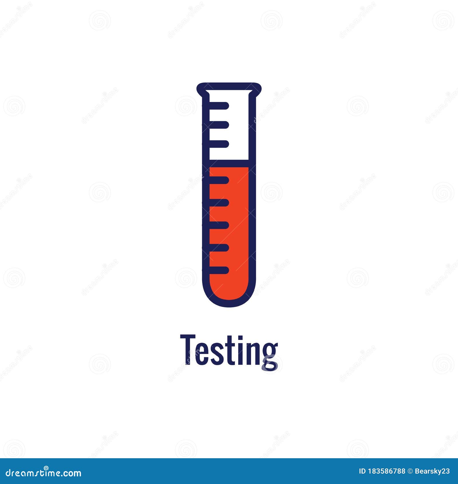 Blood Testing and Work Icon Showing One Aspect of Blood Draw Process ...