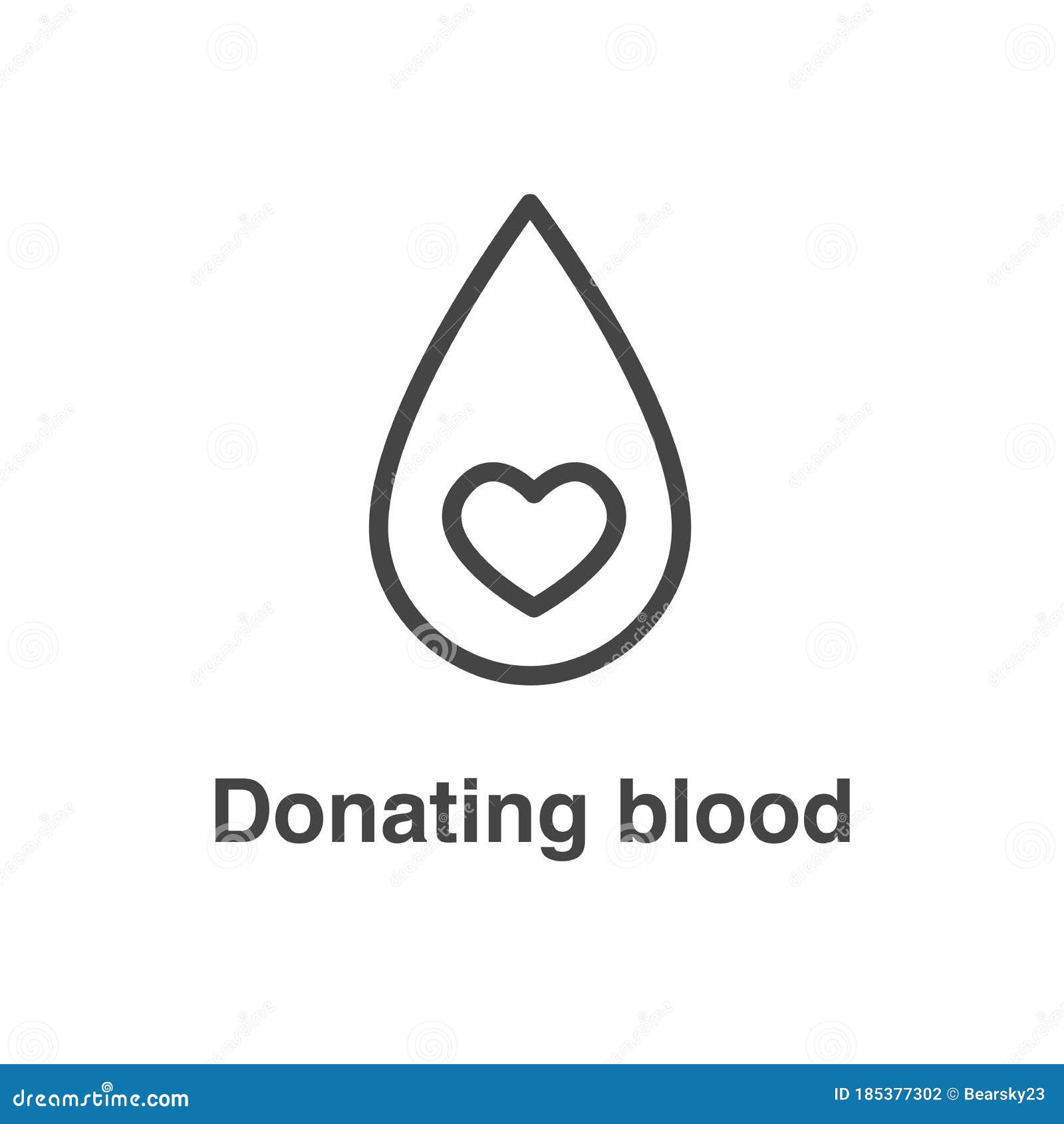 Blood Testing and Work Icon Showing One Aspect of Blood Draw Process ...