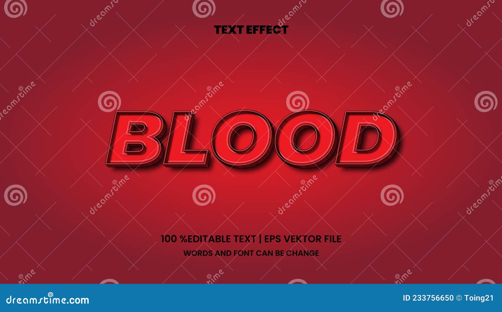 Blood text effect eps file stock illustration. Illustration of alphabet ...