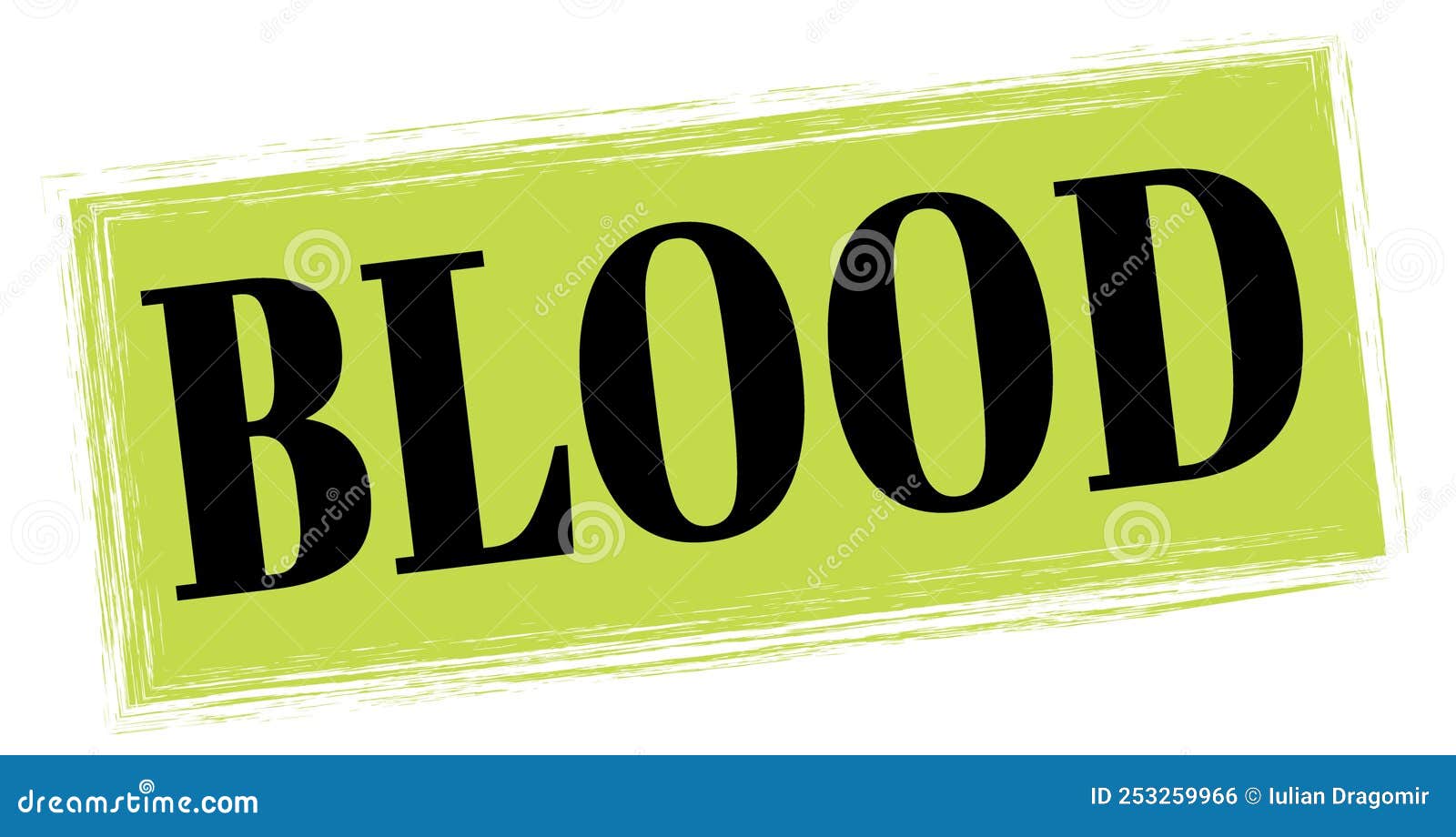 BLOOD Text Written on Green-black Stamp Sign Stock Illustration ...