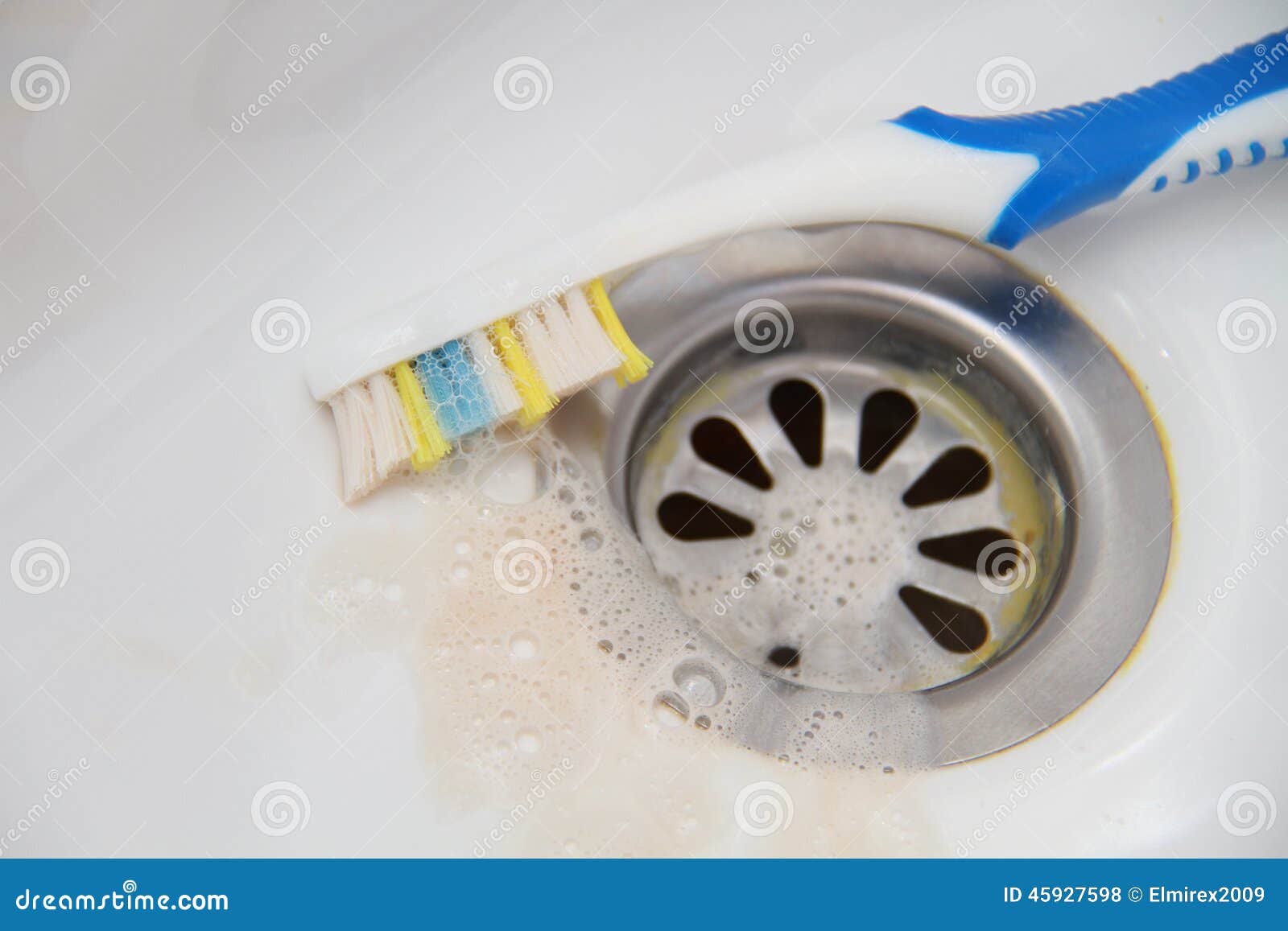 Blood and Toothpaste on the Toothbrush Stock Photo - Image of paste ...