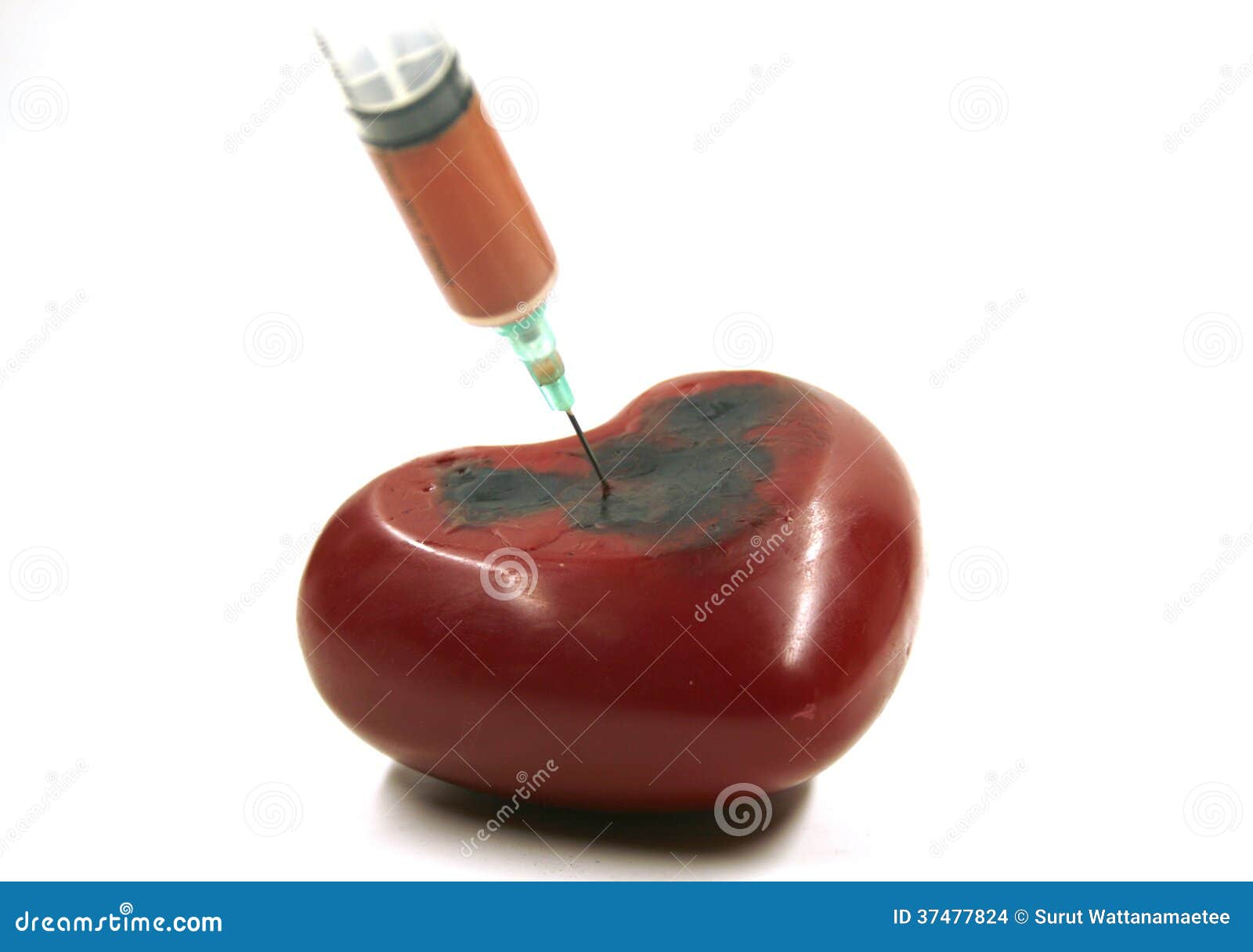 Blood Transfusion Flowing To Illness Heart Stock Photo - Image of ...