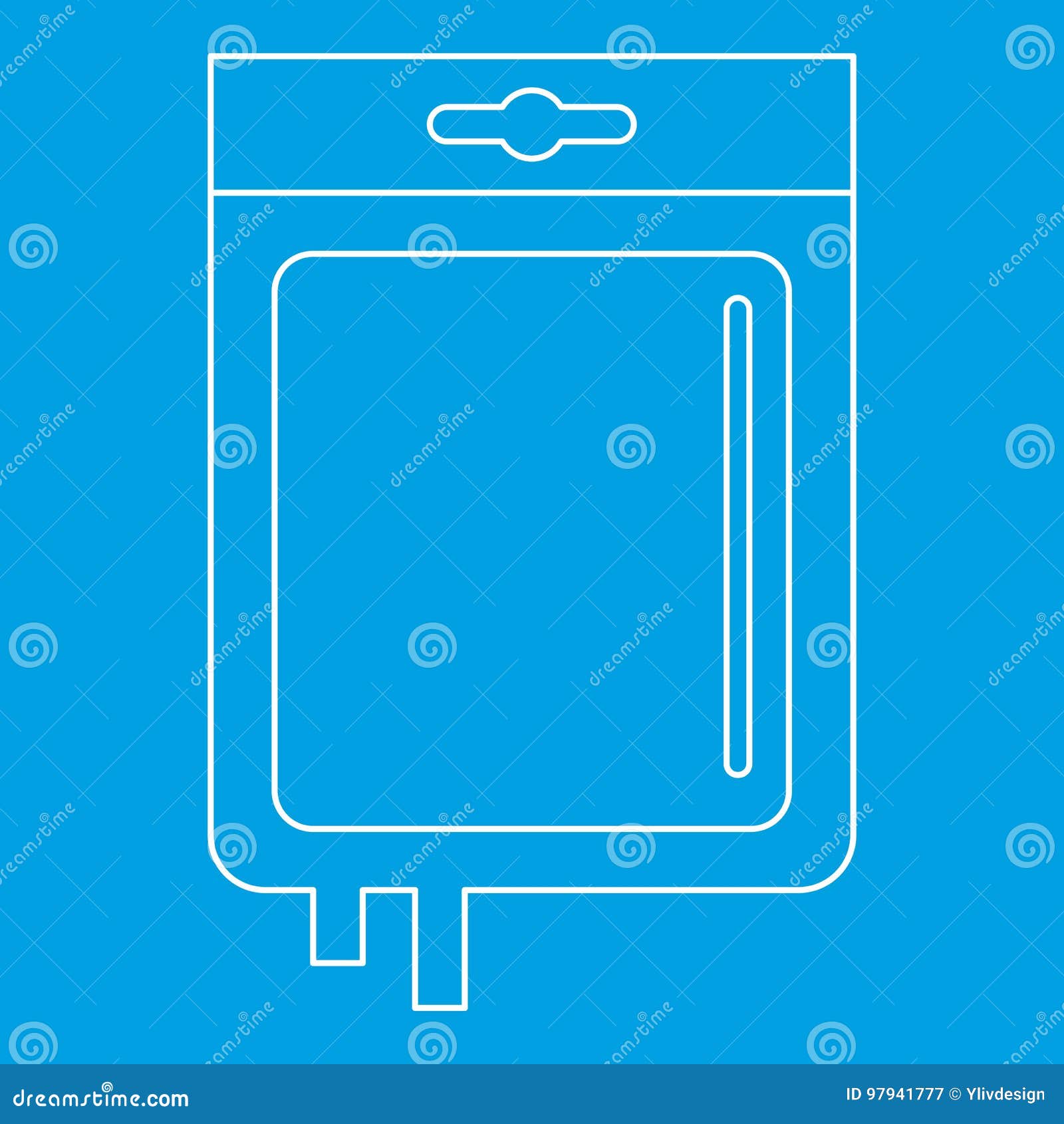Blood Transfusion Icon, Outline Style Stock Vector - Illustration of ...
