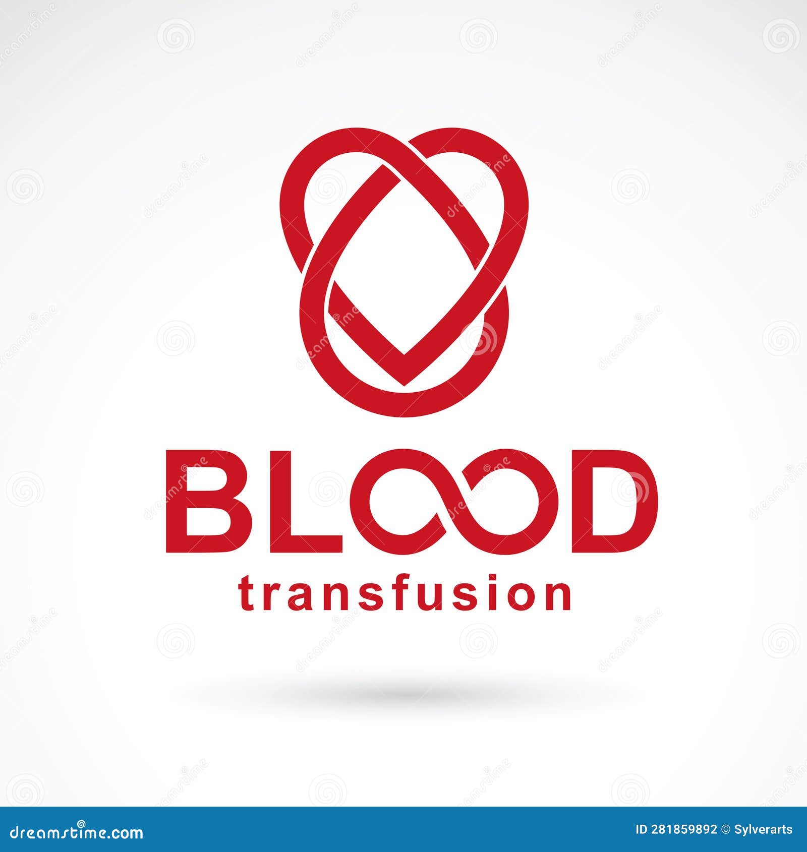 Blood Transfusion Inscription Isolated on White and Made Using Vector ...