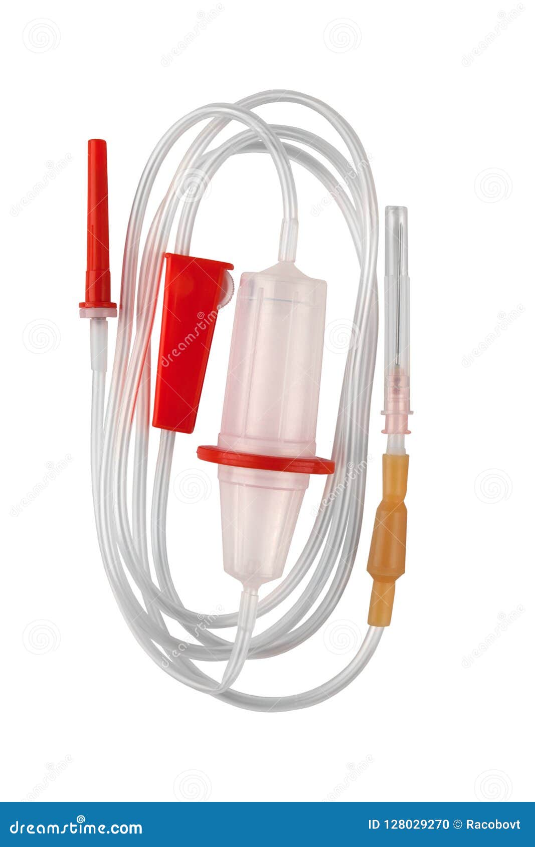 Blood Transfusion System on a White Background Stock Photo - Image of ...
