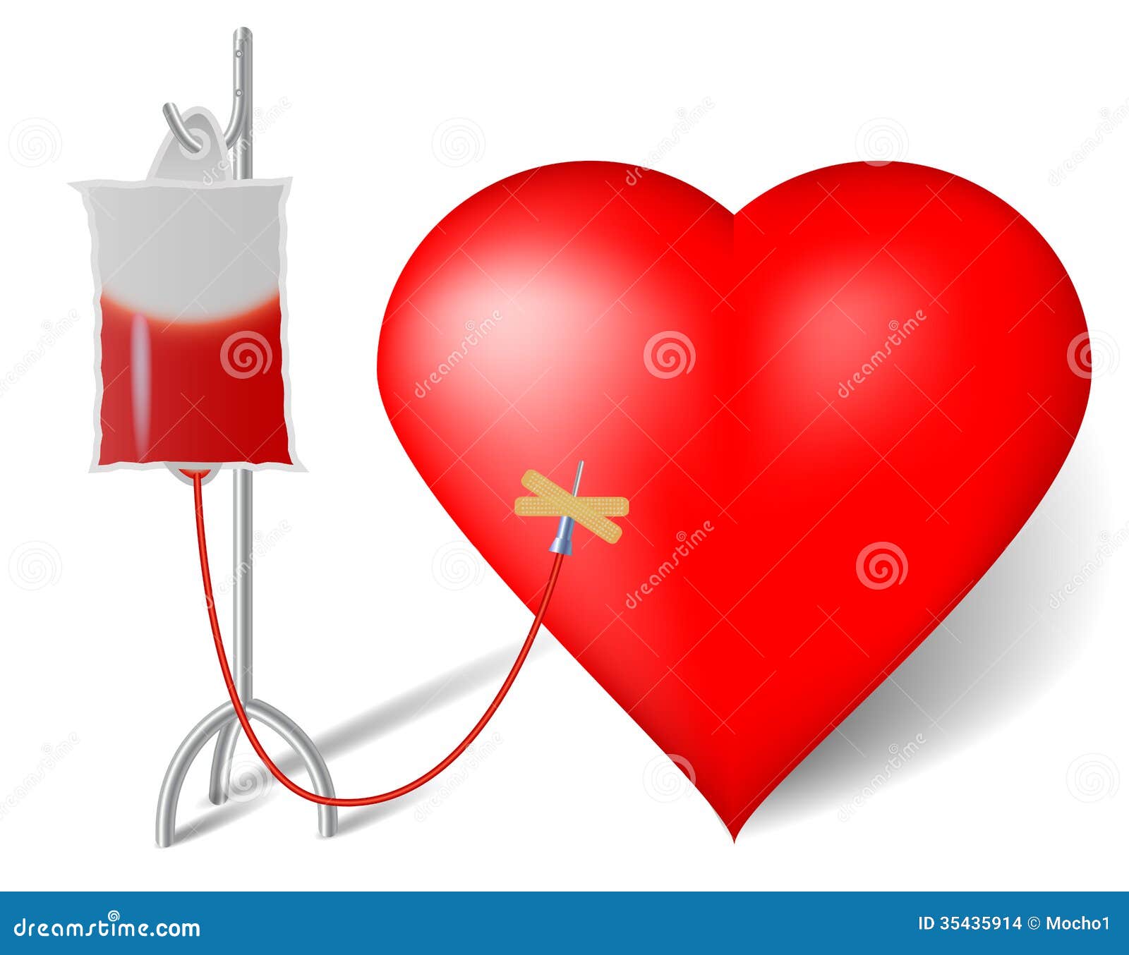 Blood transfusion to heart stock vector. Illustration of donation ...