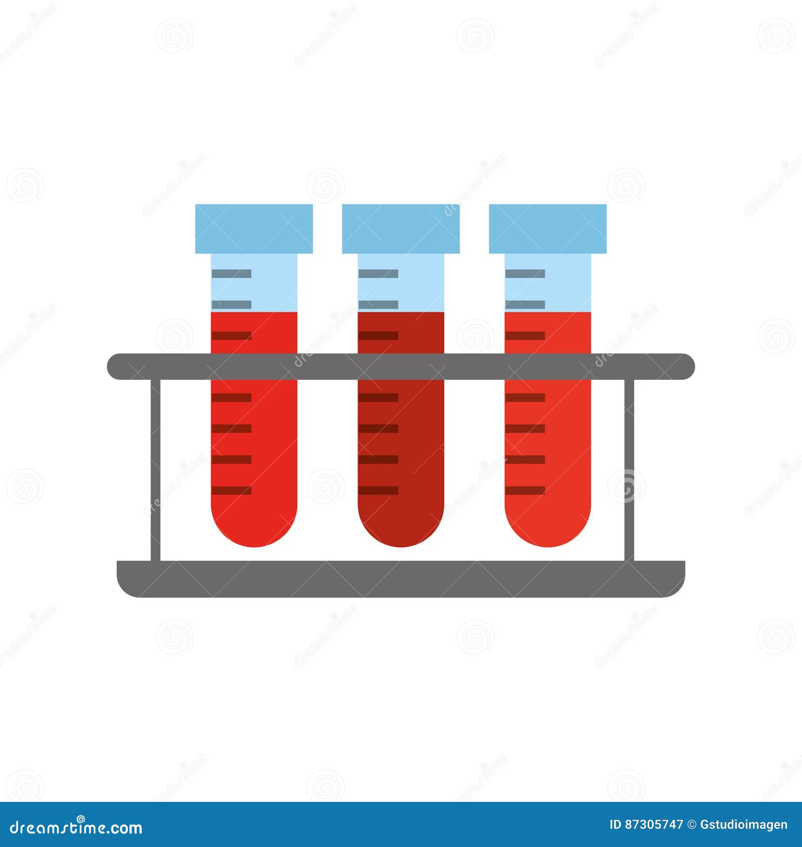 Blood tube test icon stock vector. Illustration of medical - 87305747