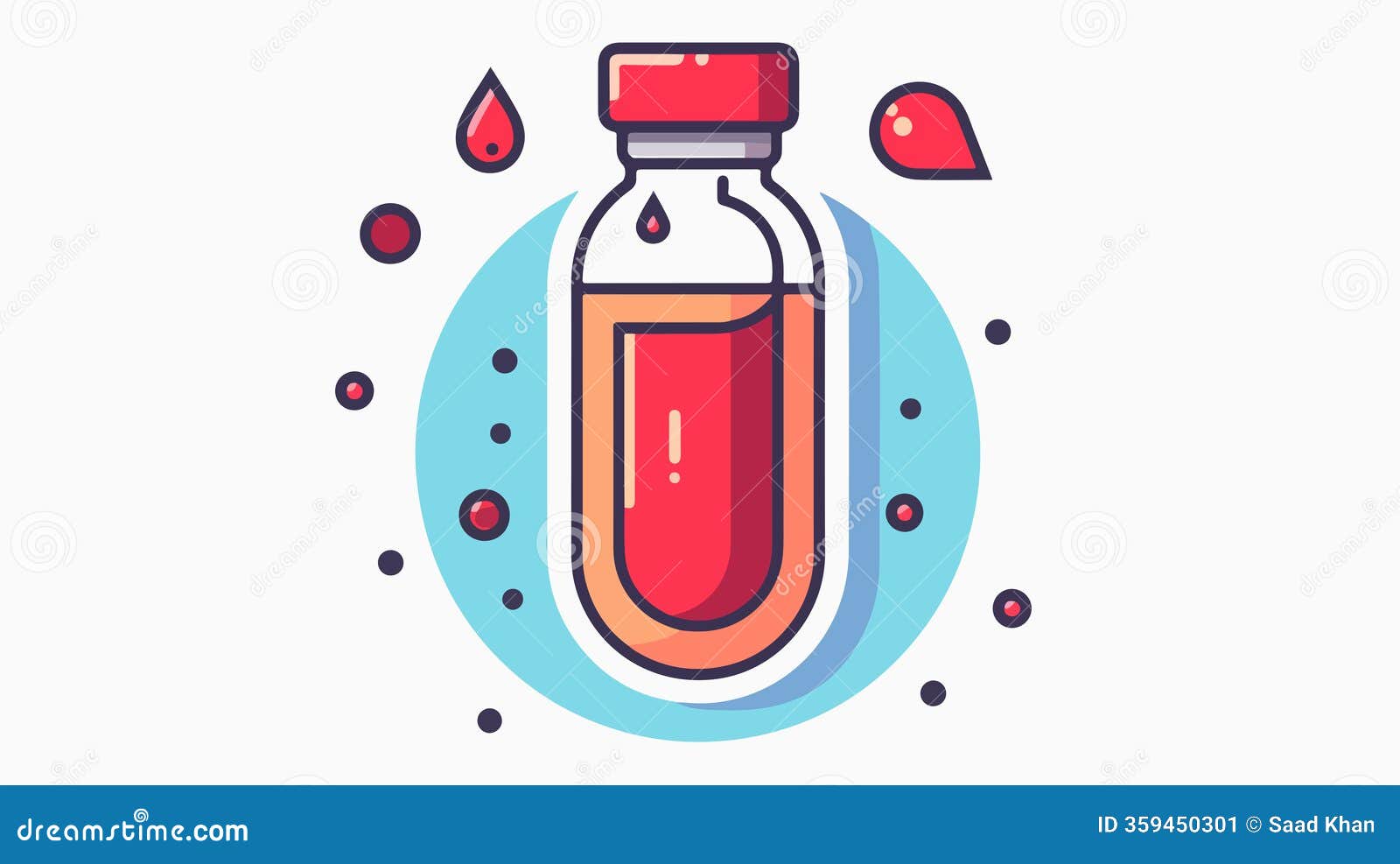 Blood Type Icon Representing Identity in Suit Stock Illustration ...