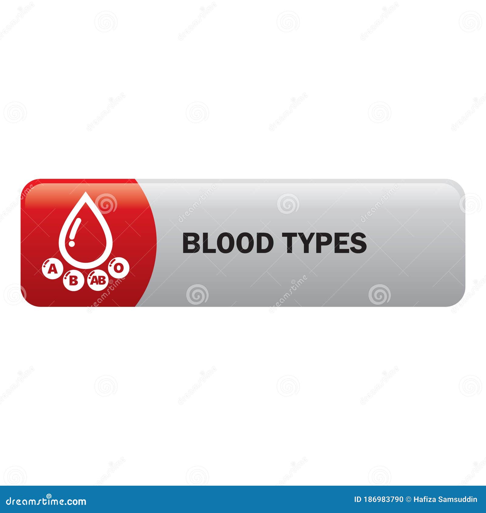 Blood Types. Vector Illustration Decorative Design Stock Vector ...