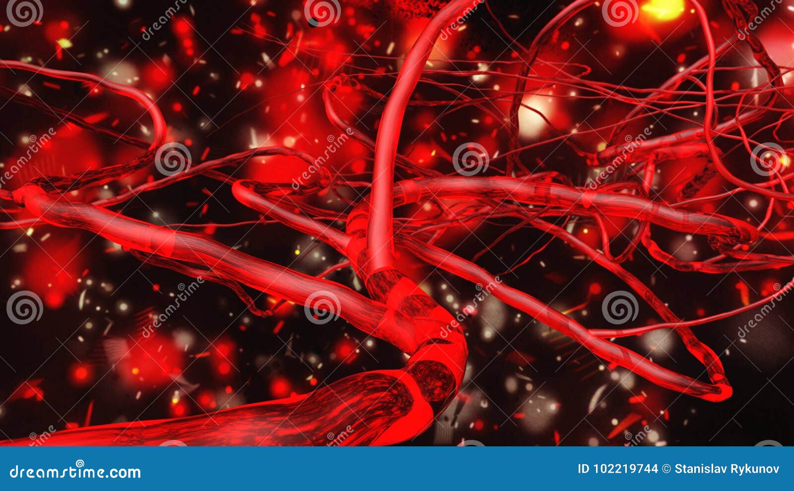 Blood Vessels And Nerves Abnormalities Concept Icon Cartoon Vector ...