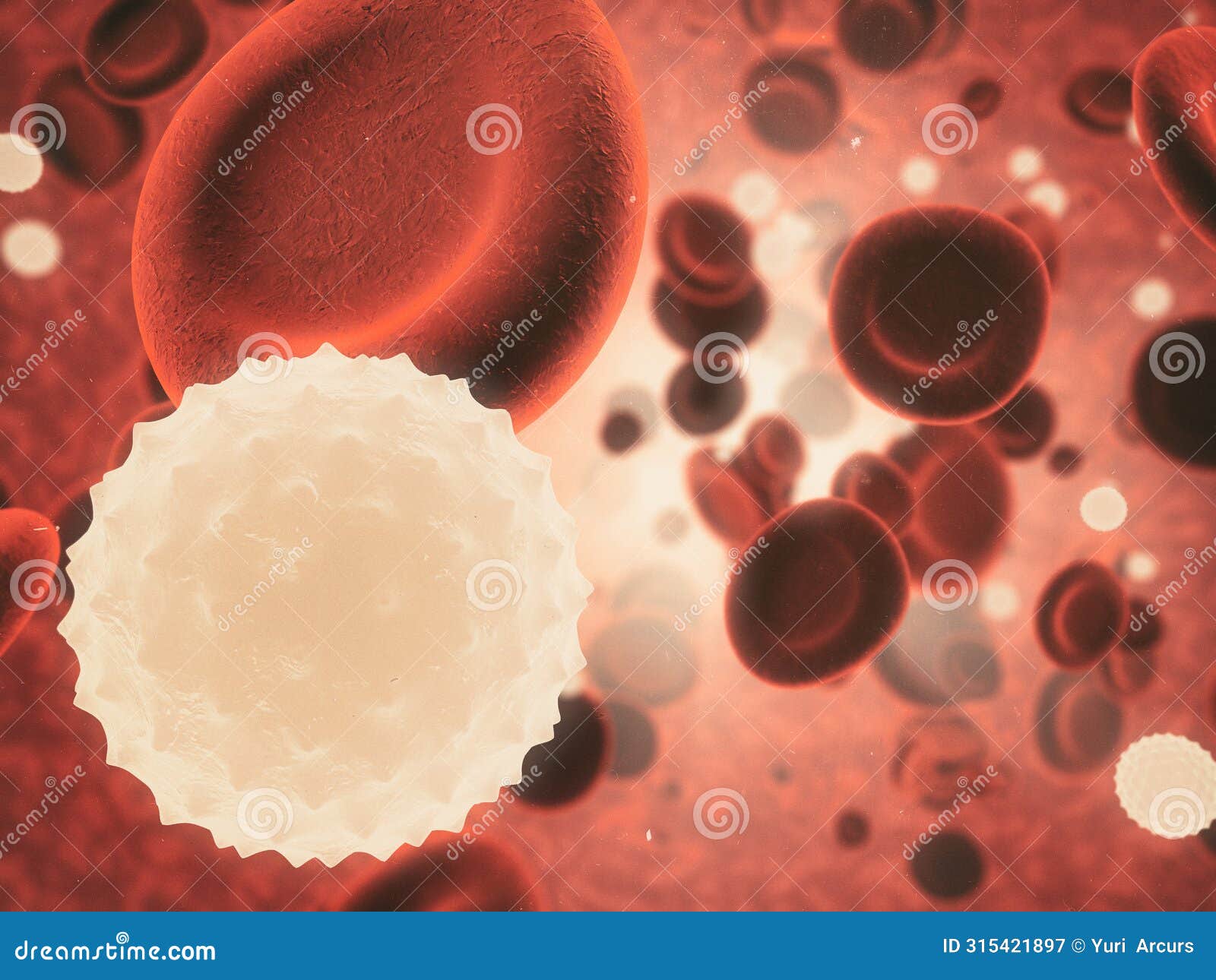 Blood Virus, Cell and Molecule with Abstract, Particle or 3d Microbe of ...