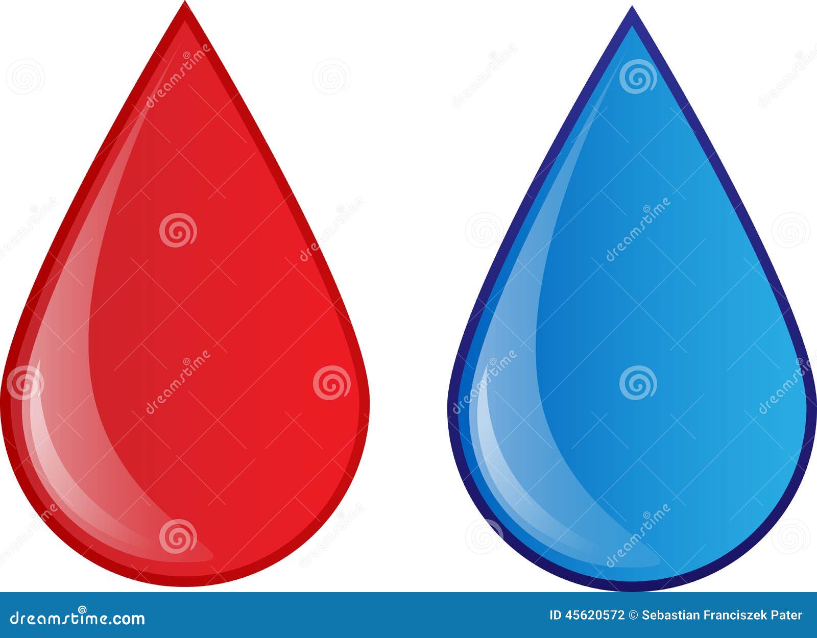 Blood and Water stock vector. Illustration of borne, bleed - 45620572