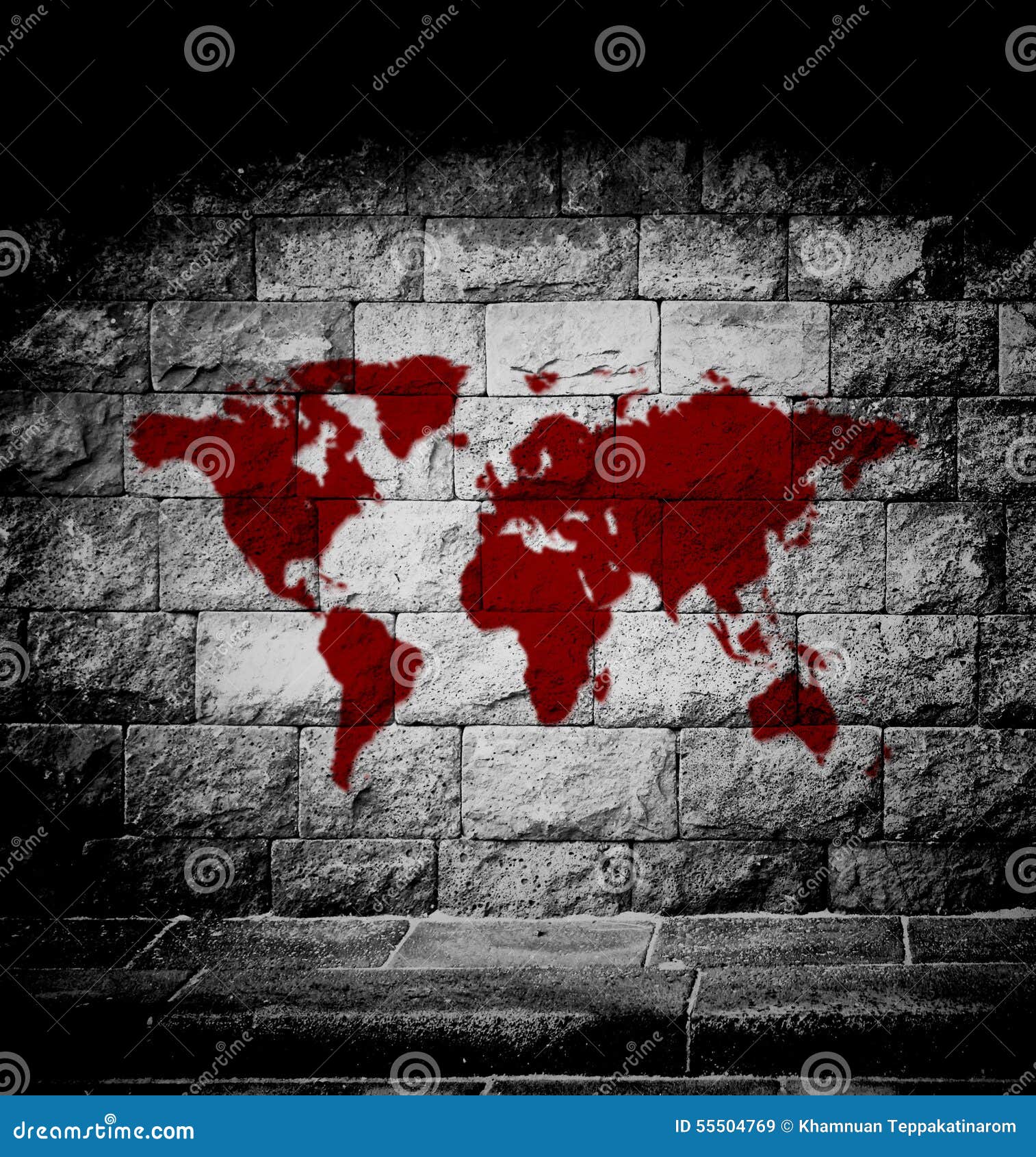 Blood World Map Royalty-Free Stock Photography | CartoonDealer.com ...