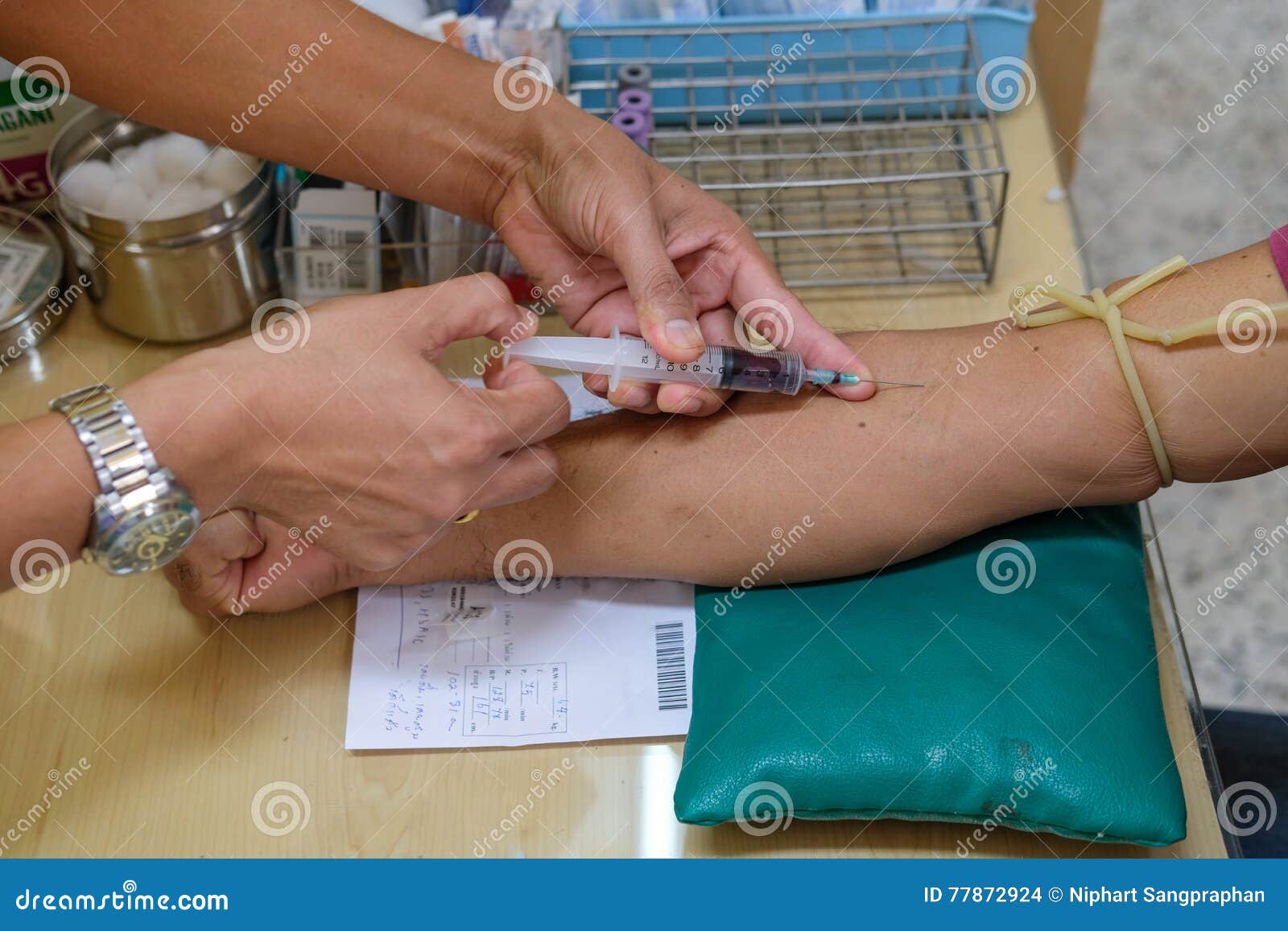 Bloodcheck stock photo. Image of female, hands, medicine - 77872924