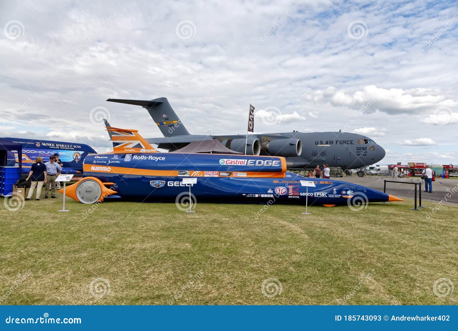 The Bloodhound SSC British Supersonic Land Vehicle O Editorial Stock ...