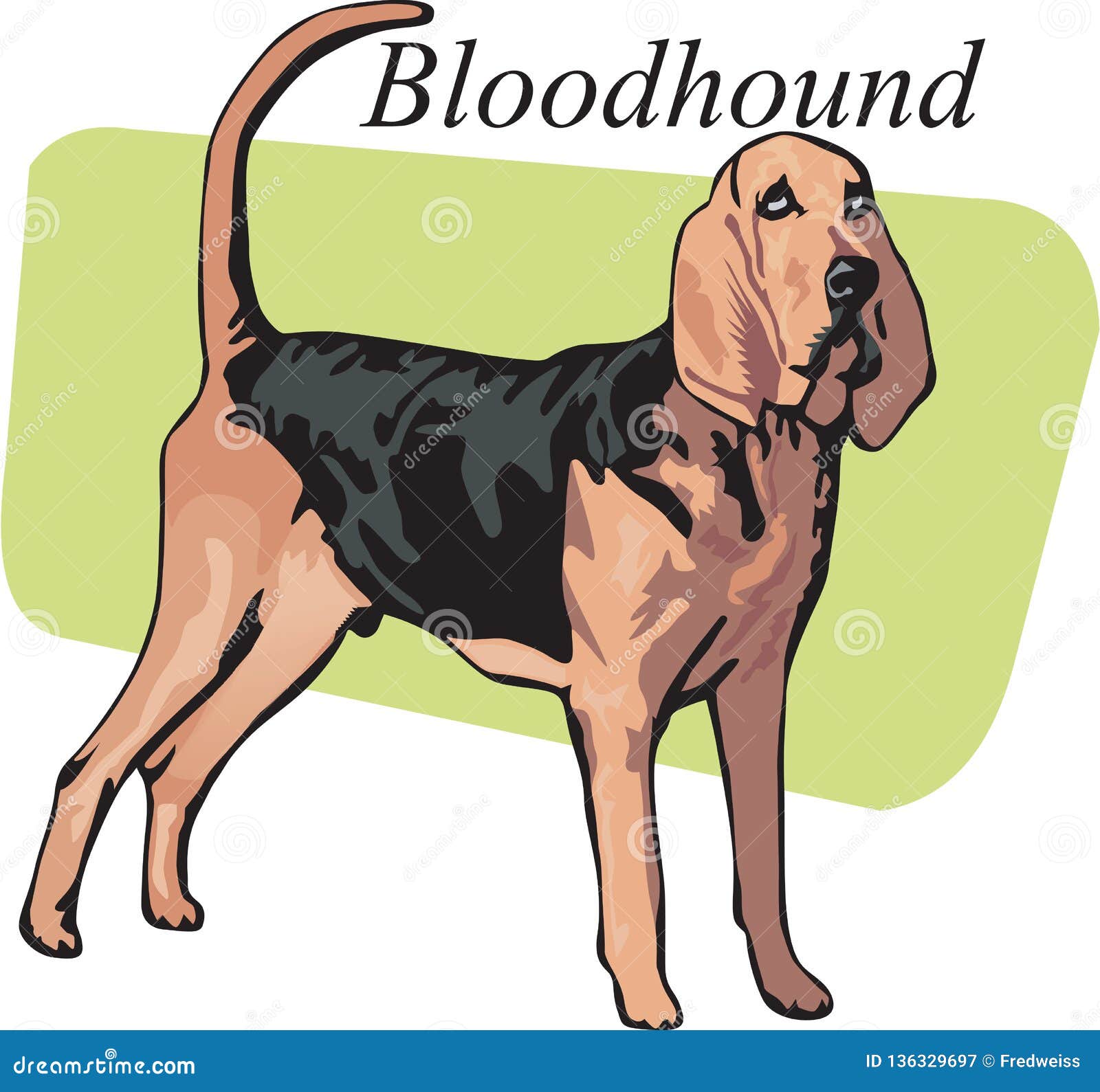 Bloodhound Dog Vector Eps Hand Drawn Crafteroks Svg Free, Free Svg File ...