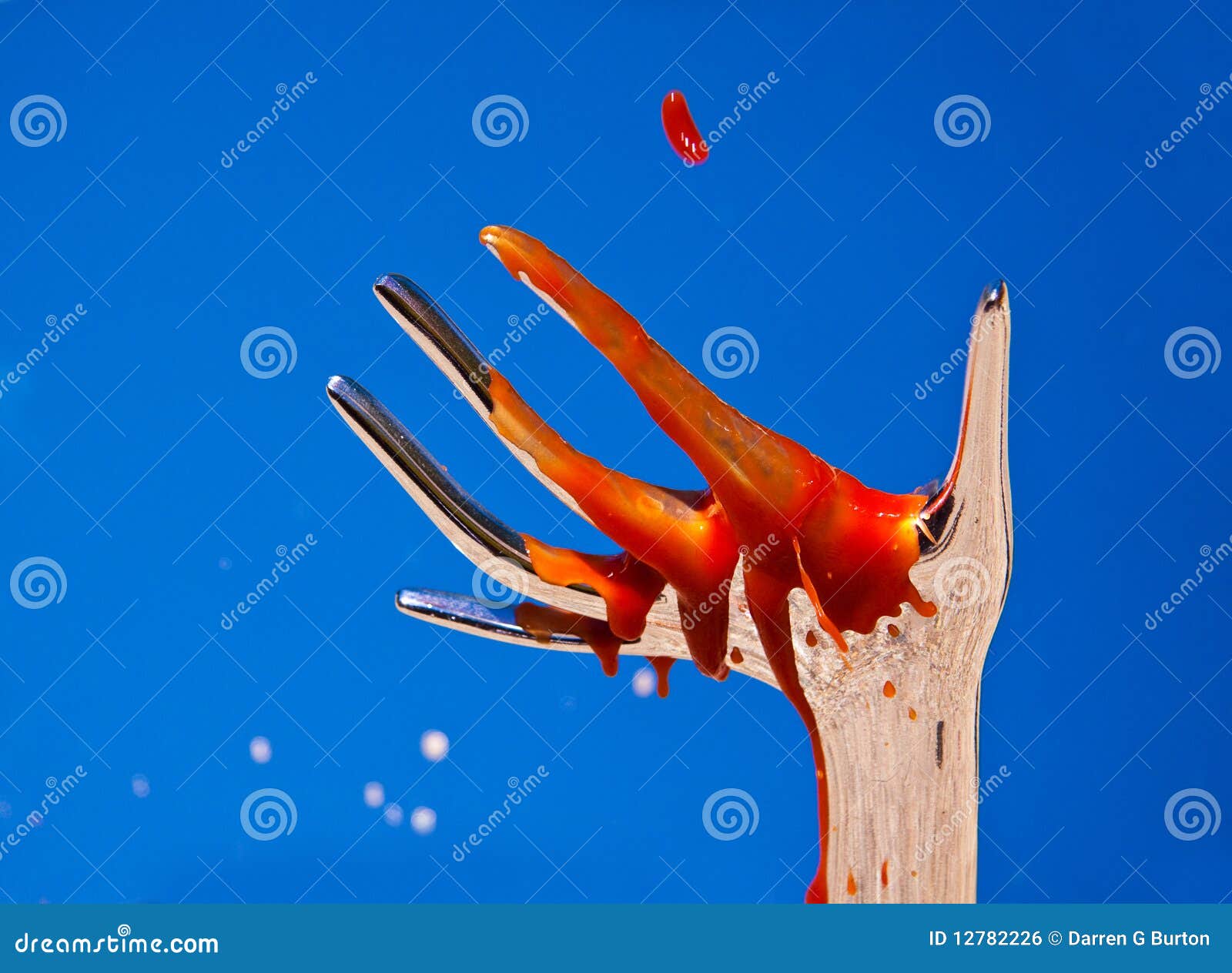 Bloodied Hand Surreal stock photo. Image of fake, metal - 12782226