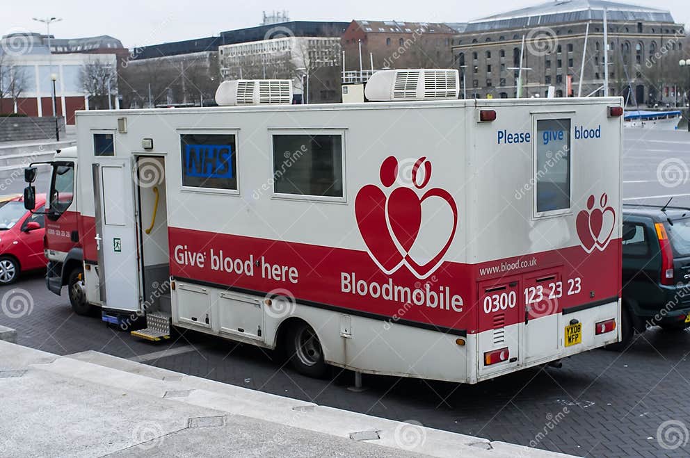 Bloodmobile editorial stock photo. Image of national - 29487743