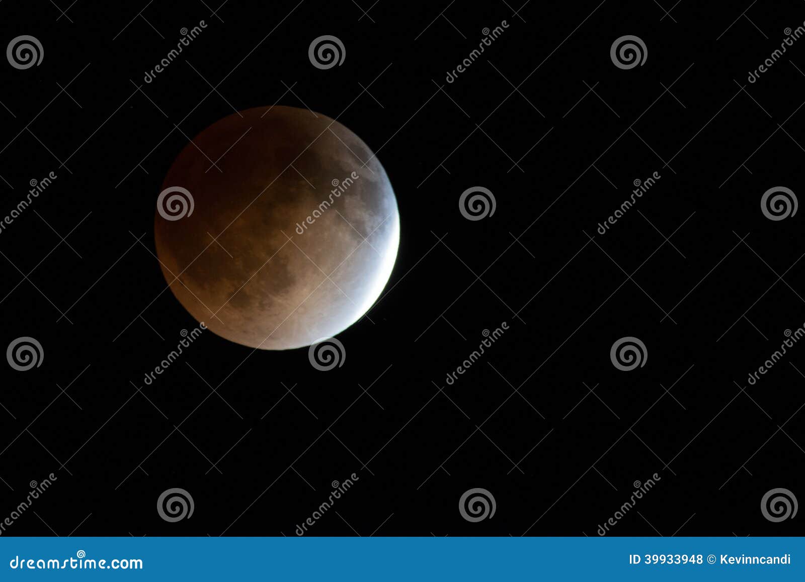 Bloodmoon Lunar Eclipse Room for Copy Text Stock Photo - Image of night ...