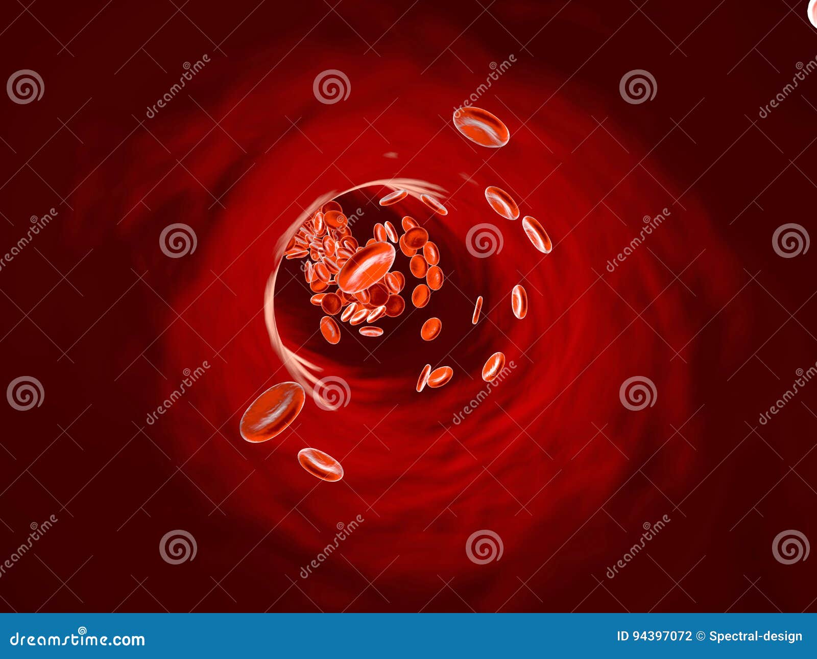 Bloodstream illustration stock. Illustration du microscope - 94397072