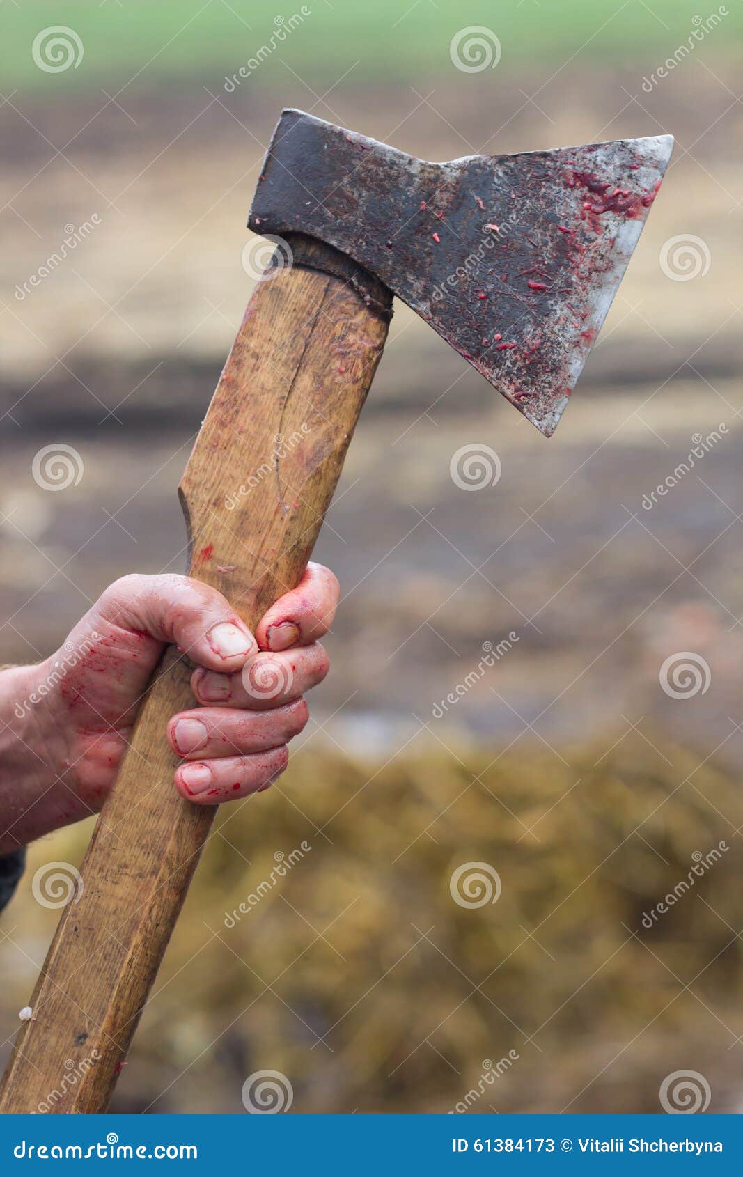 Bloody Ax Killer stock image. Image of bloody, nightmare - 61384173