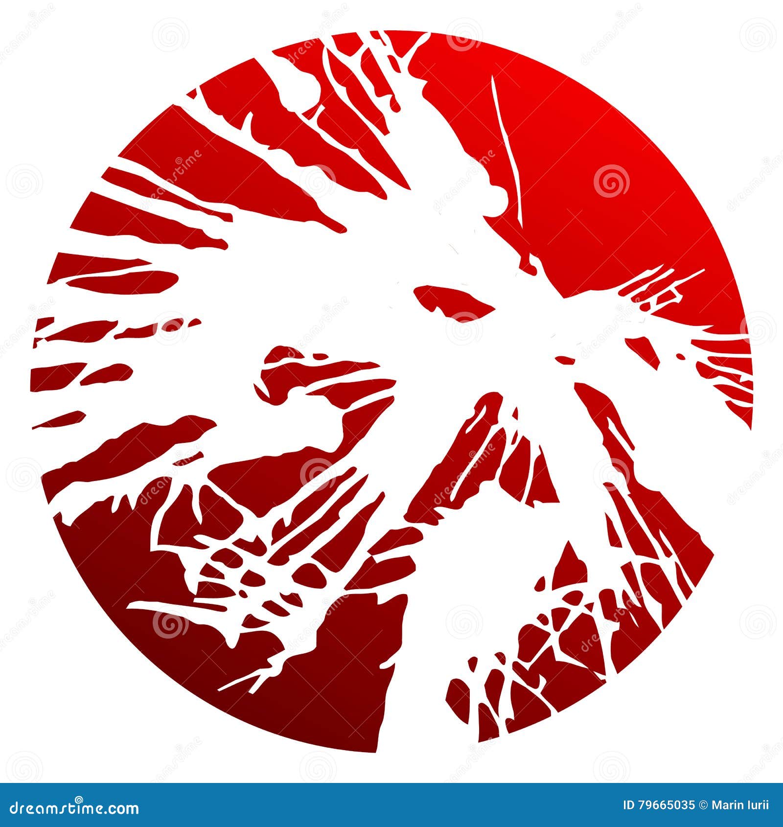 Bloody circle stock vector. Illustration of fluid, circle - 79665035