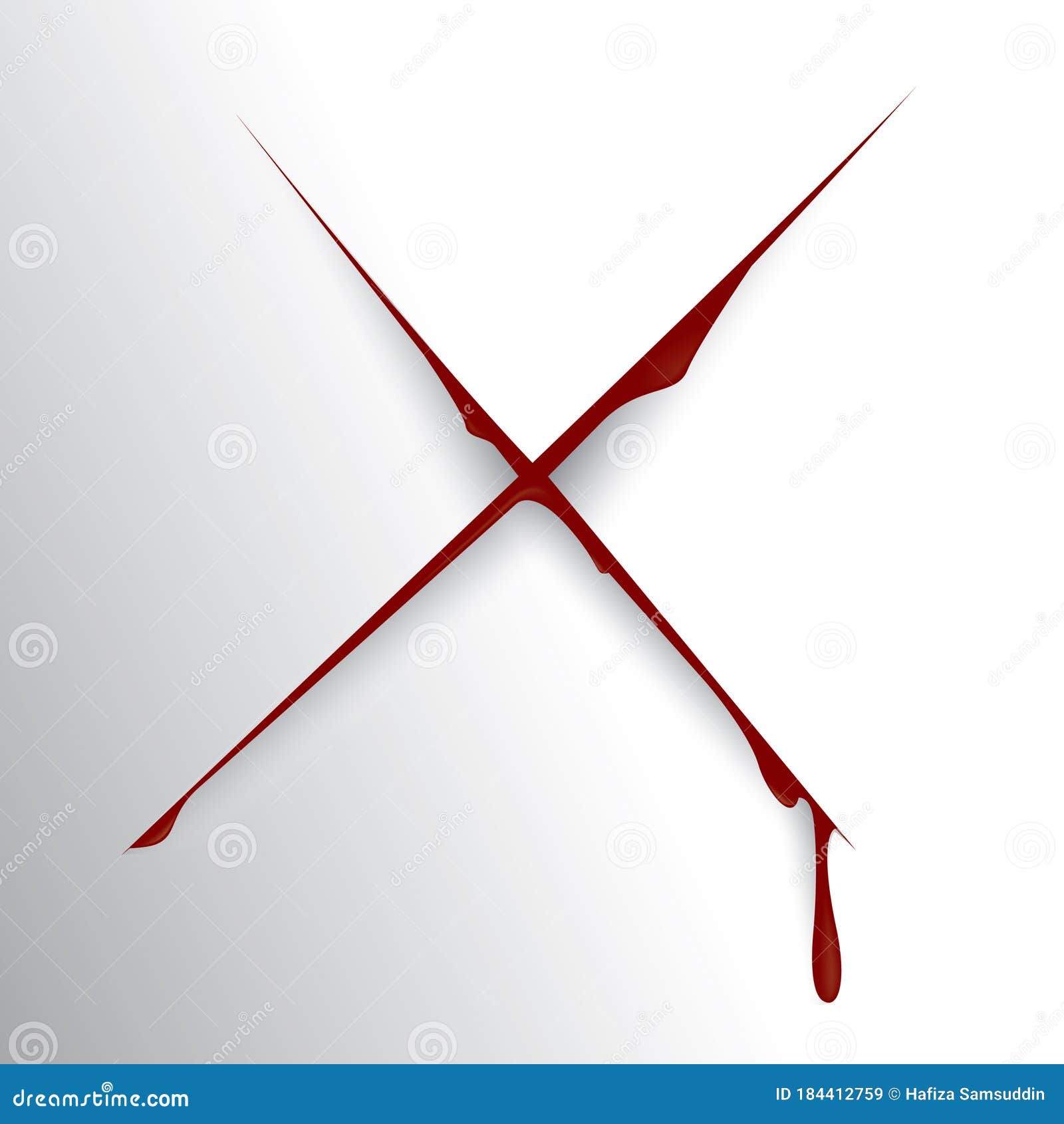 Bloody Cut Wound. Vector Illustration Decorative Background Design ...